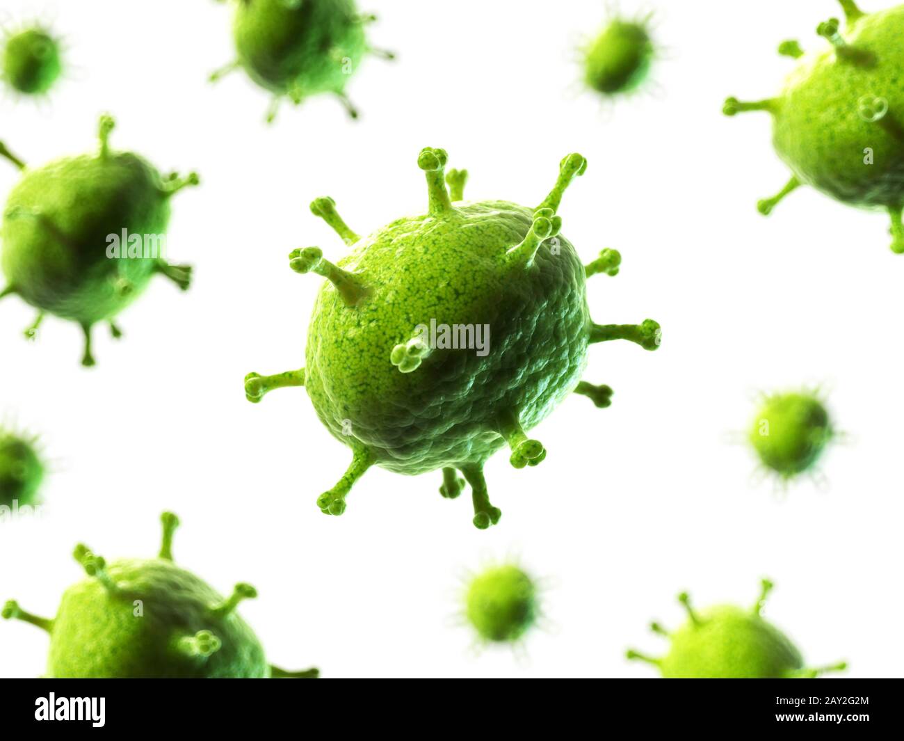 3d rendered conceptual illustration of a virus Stock Photo - Alamy