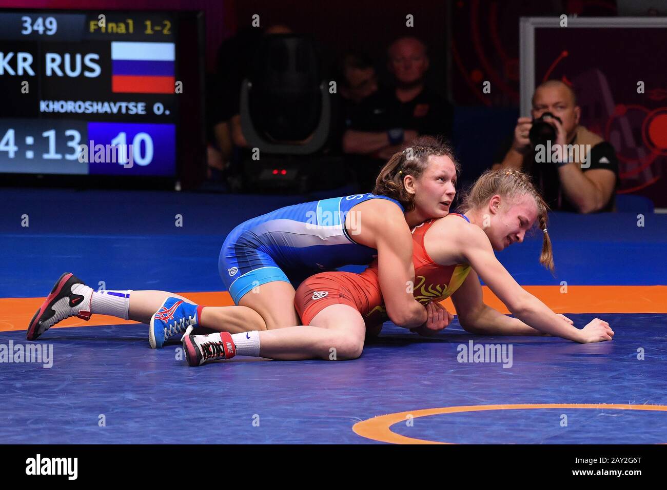 European Championships Women's Wrestling Final 50Kg (Photo by Domenico ...