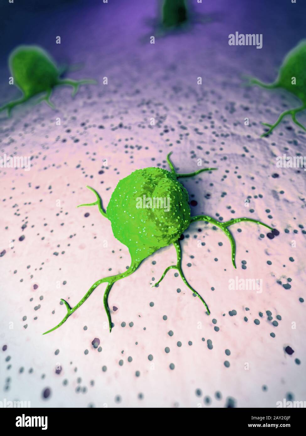 3d rendered illustration of a cancer cell Stock Photo - Alamy