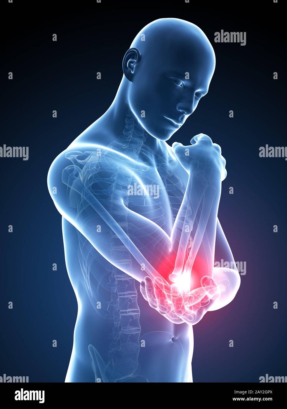 Elbow 3d illustration hi-res stock photography and images - Alamy