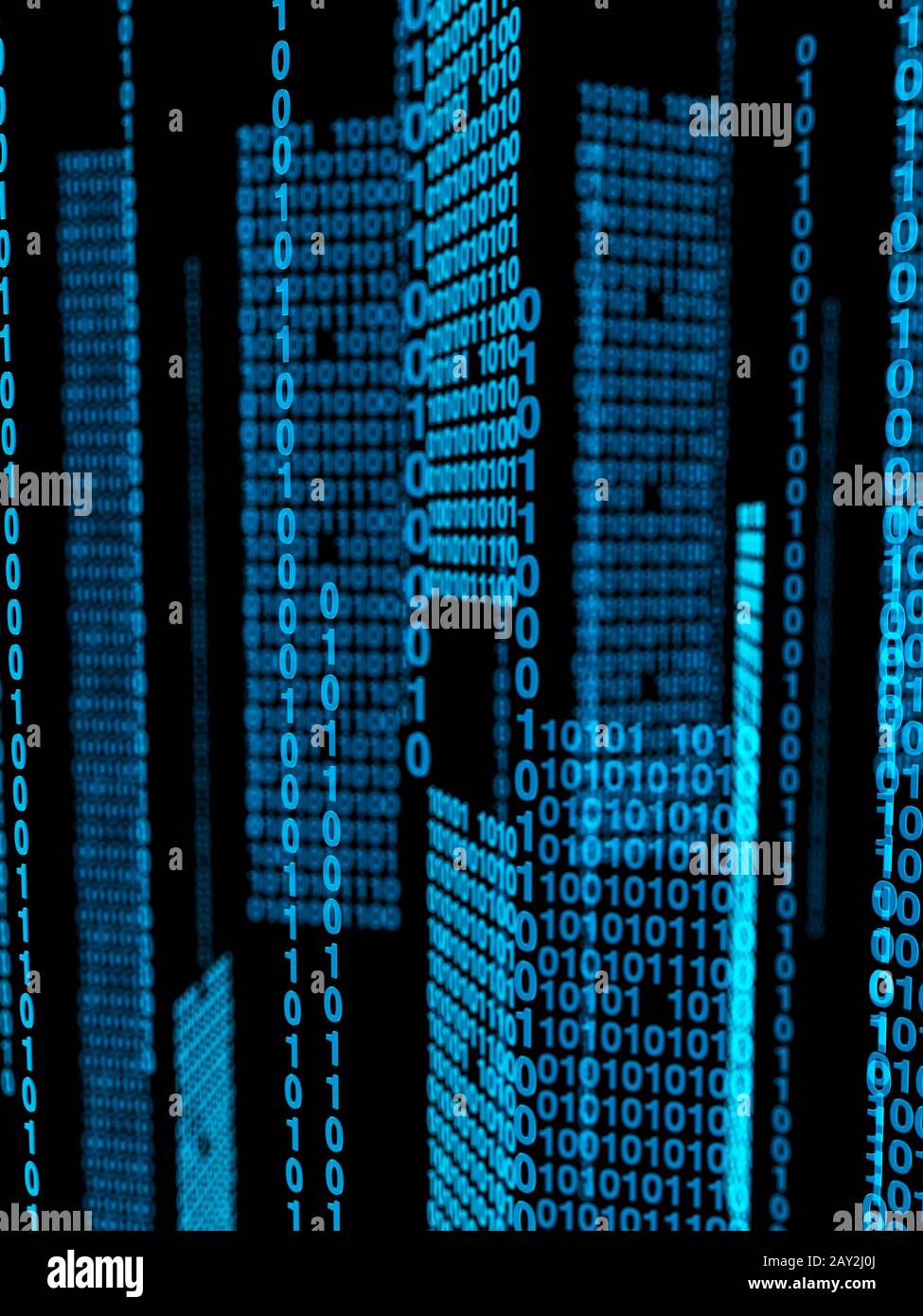 background illustration of binary code Stock Photo - Alamy