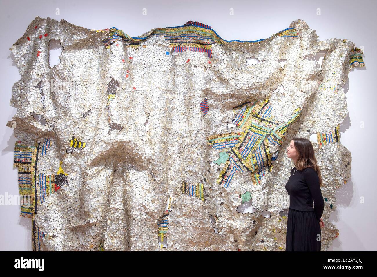 October Gallery, London, UK. 14th February 2020. Atmospheres, a group ...