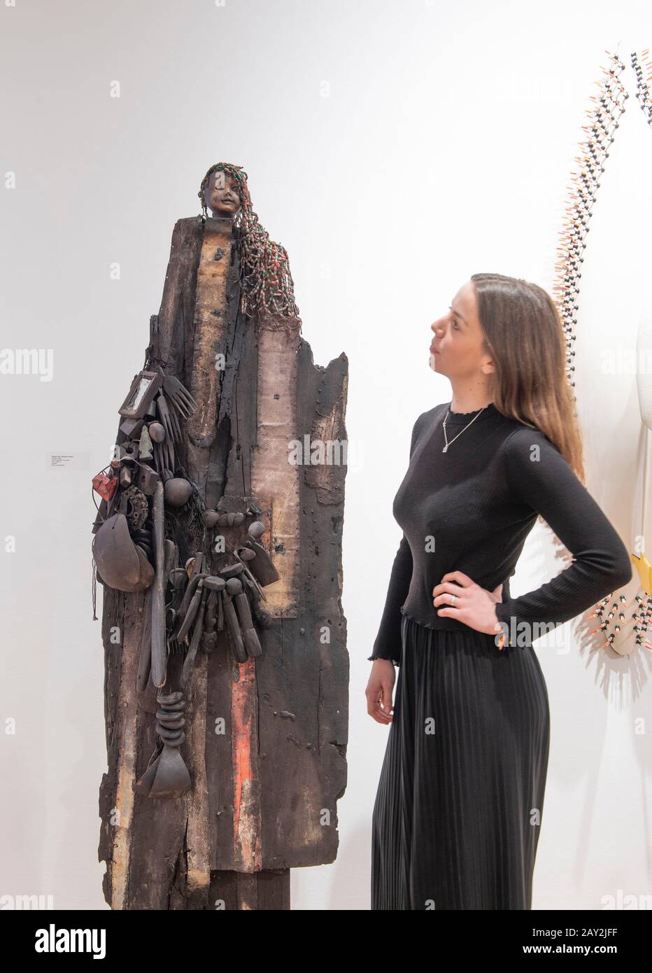 October Gallery, London, UK. 14th February 2020. Atmospheres, a group ...