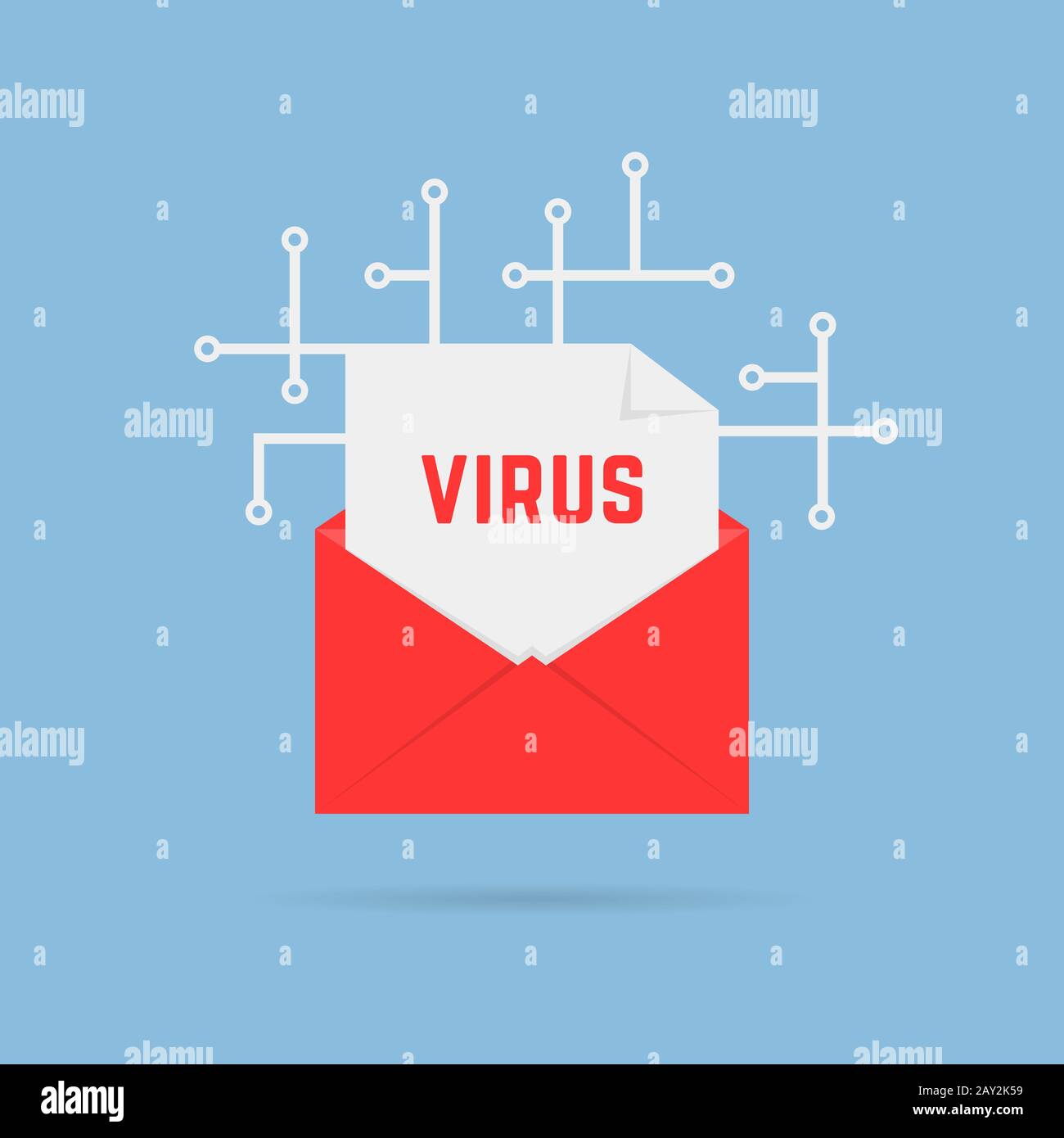 Email alert icon cyber Stock Vector Images - Alamy