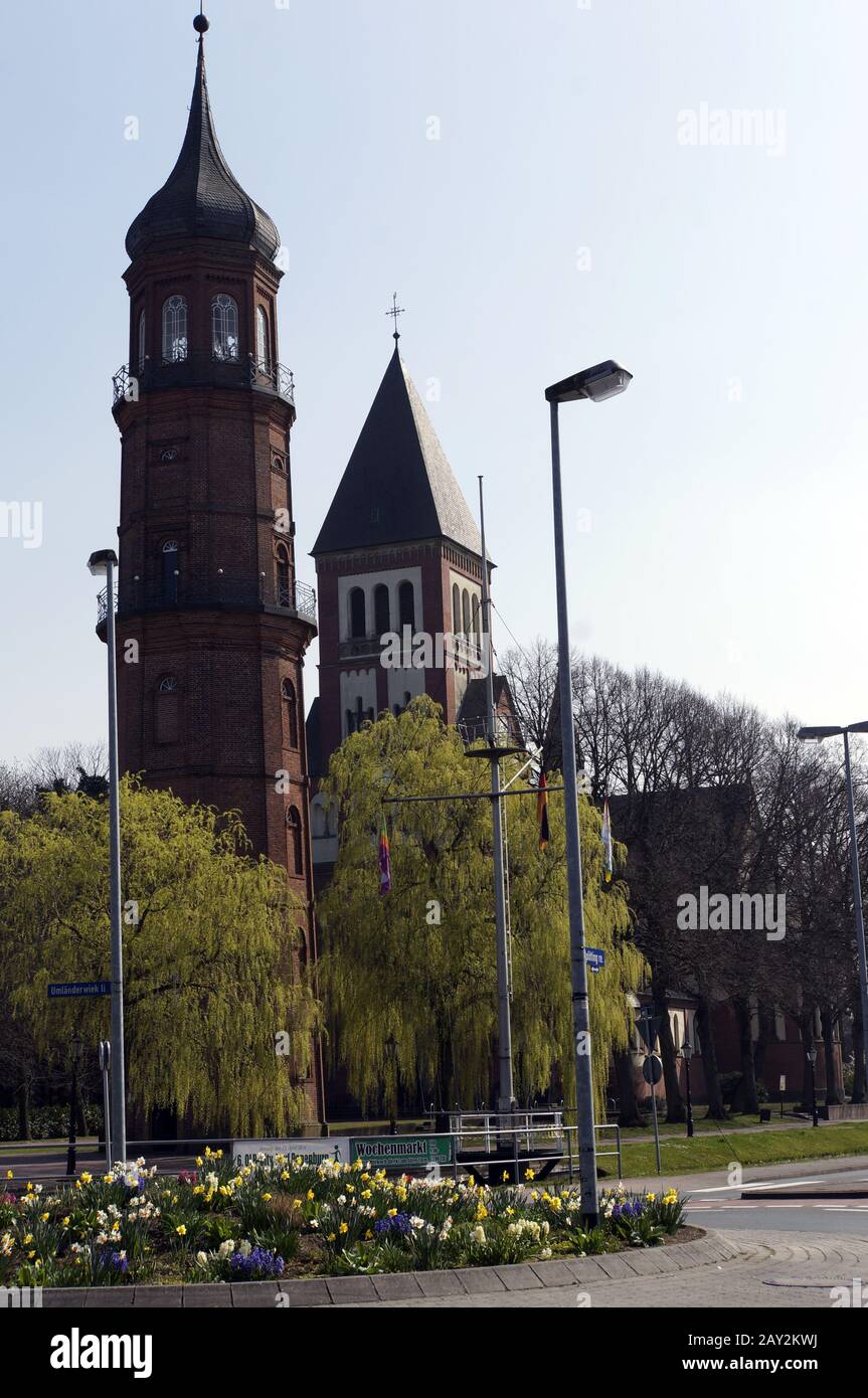 Old Tower and Basilica of St. Michael Stock Photo - Alamy