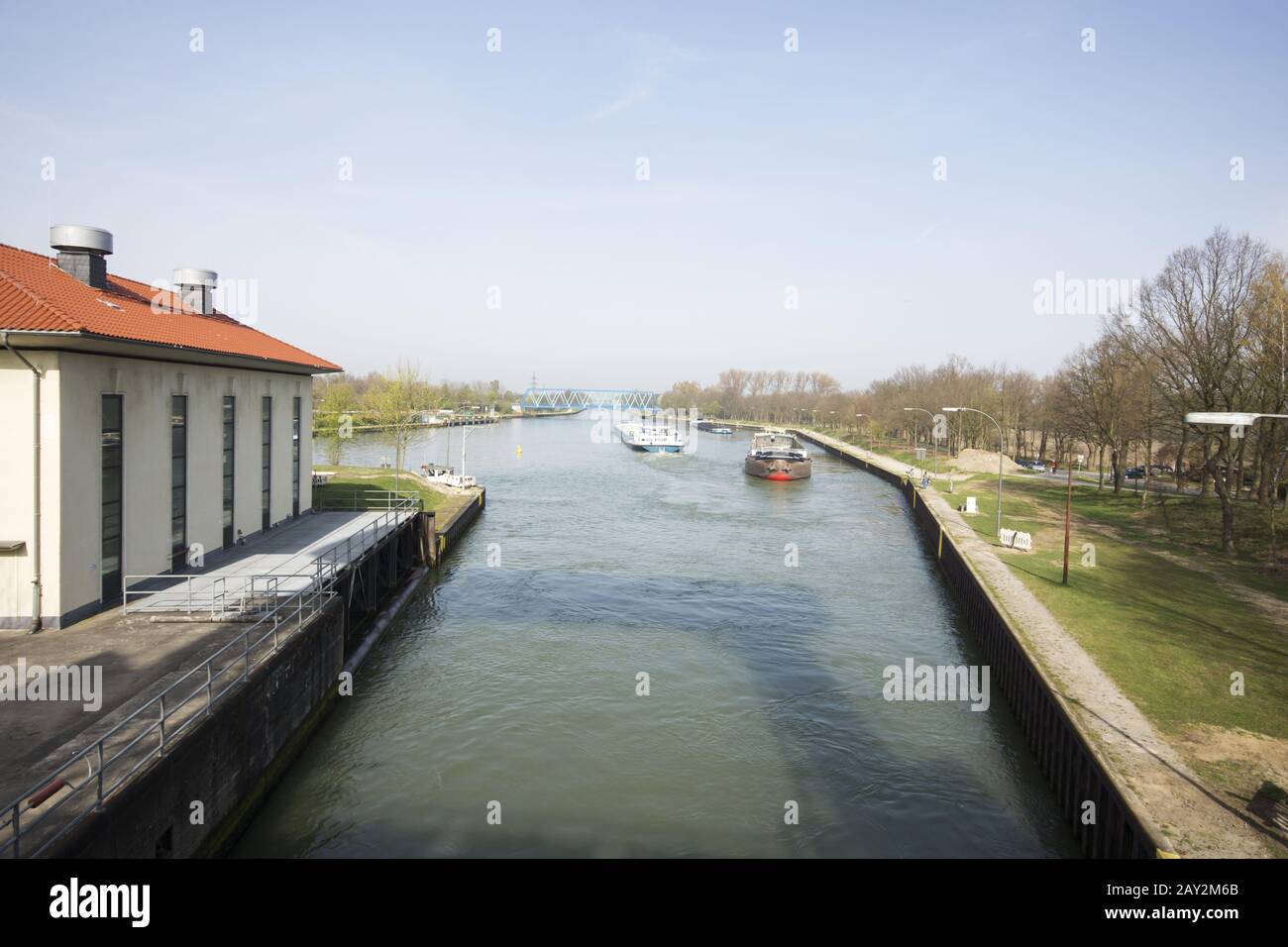 Big watergate, Wesel-Datteln-Kanal, Datteln, NRW Stock Photo - Alamy