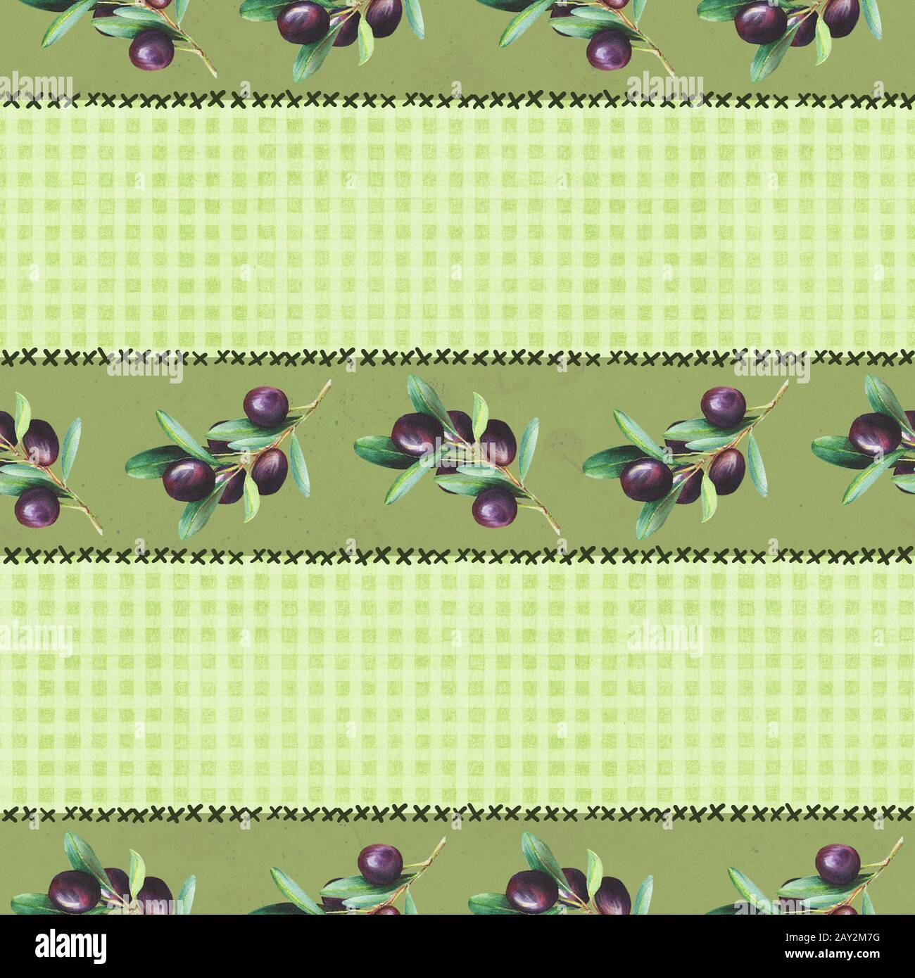 Olive green patchwork , seamless pattern Stock Photo - Alamy