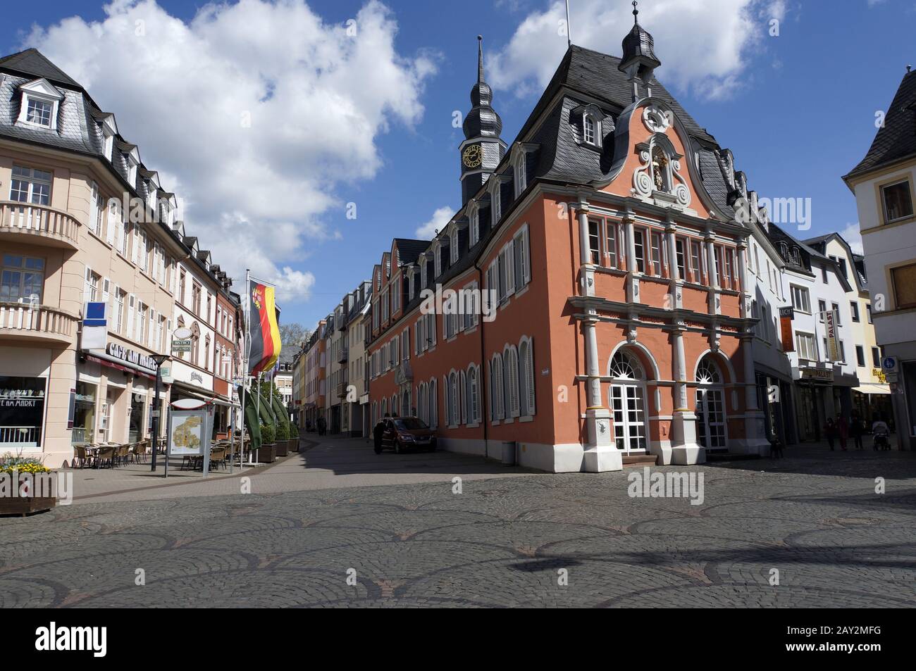 old town hall at the market place Wittlich Stock Photo - Alamy