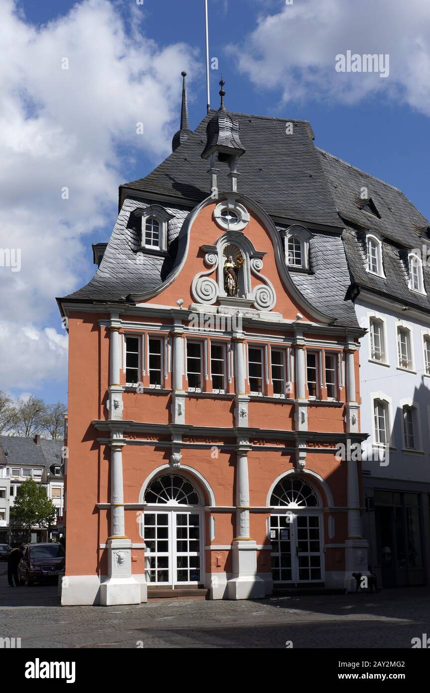 old town hall at the market place Wittlich Stock Photo - Alamy