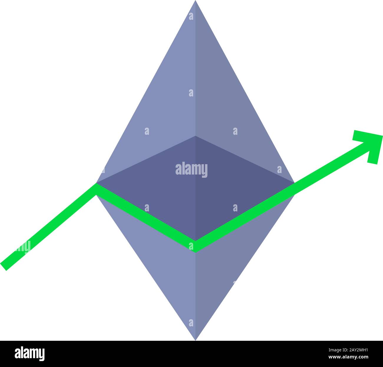 profit surge with ethereum value growth Stock Vector Image & Art - Alamy