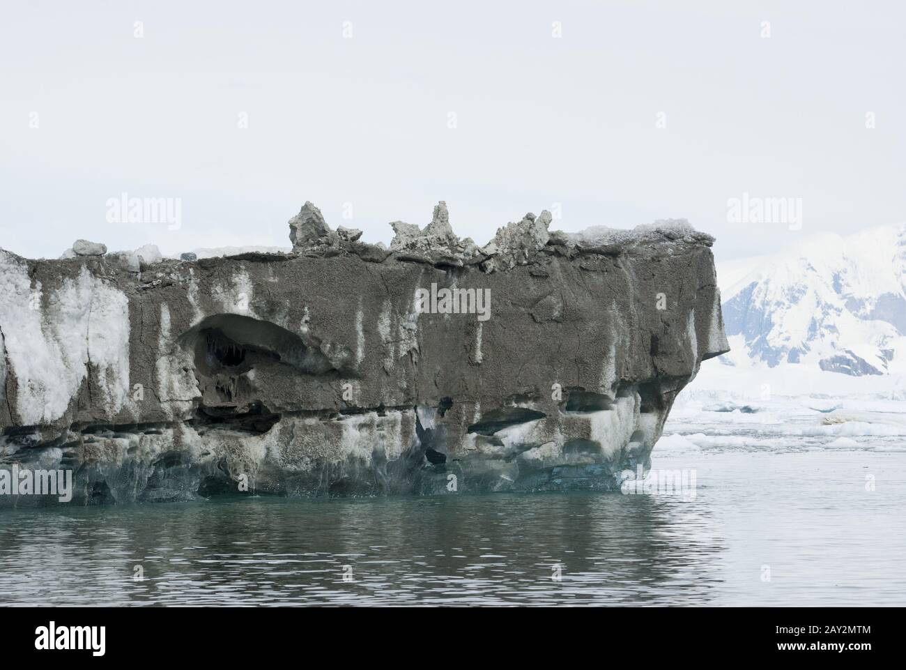 The bottom of the iceberg, which overturned Stock Photo - Alamy