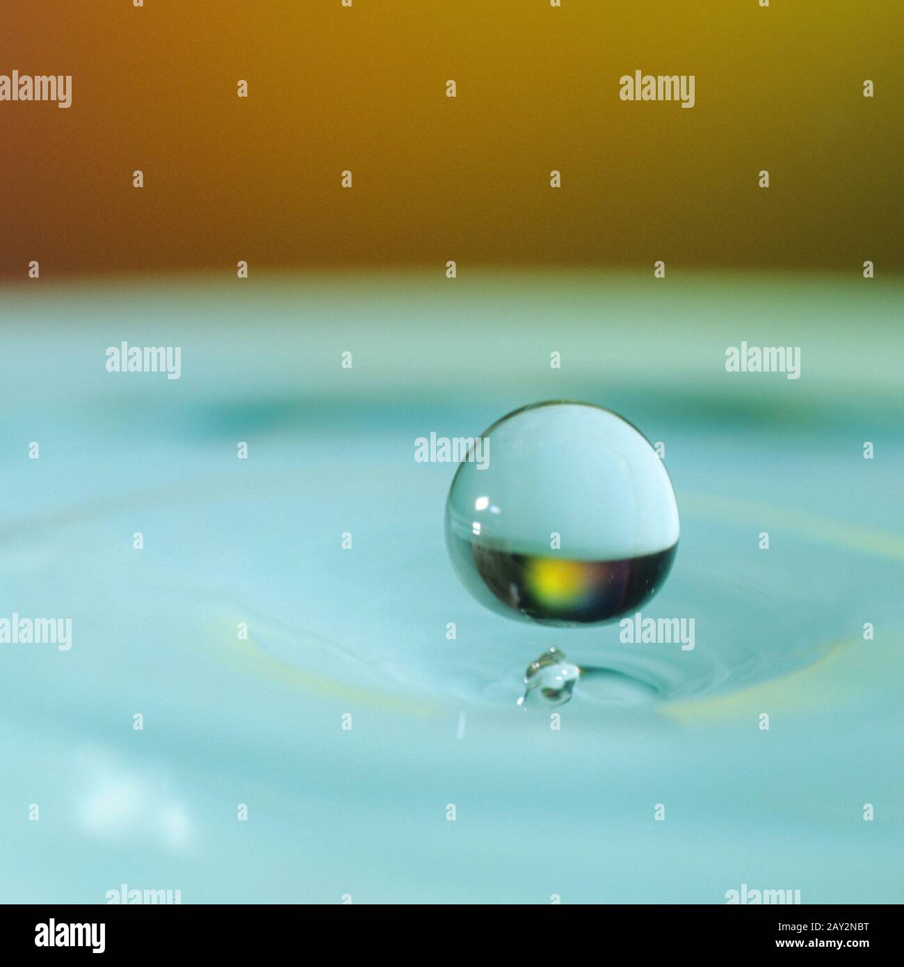 waterdrops splashing on water surface Stock Photo - Alamy