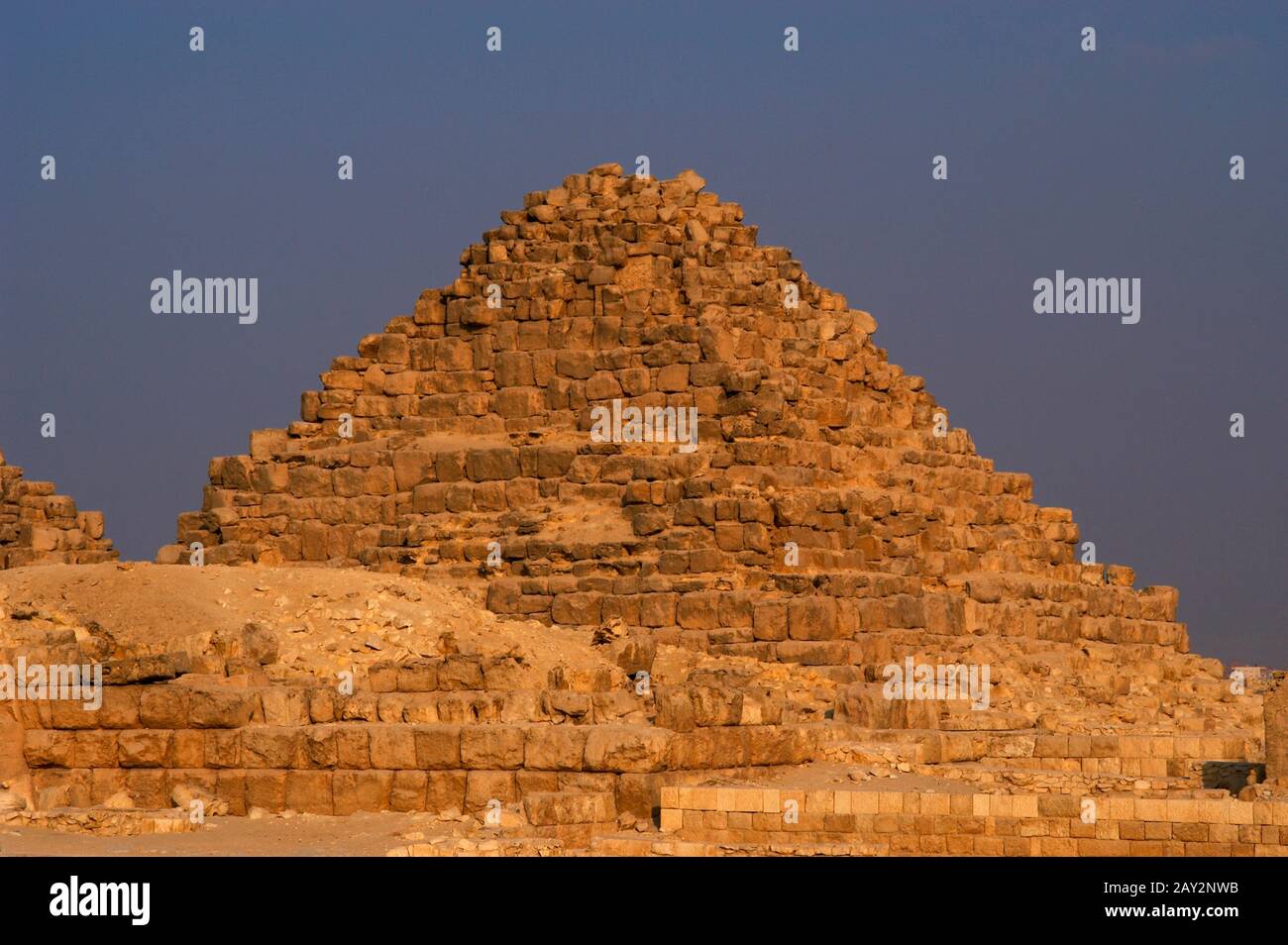 Old Kingdom of Egypt. Pyramid of the second or third wife of pharaoh ...