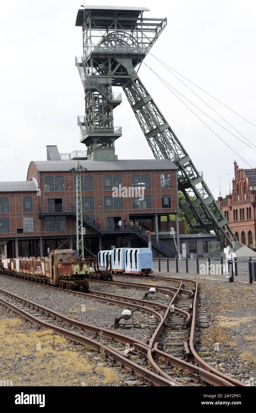 winding tower of Zollern colliery Stock Photo - Alamy