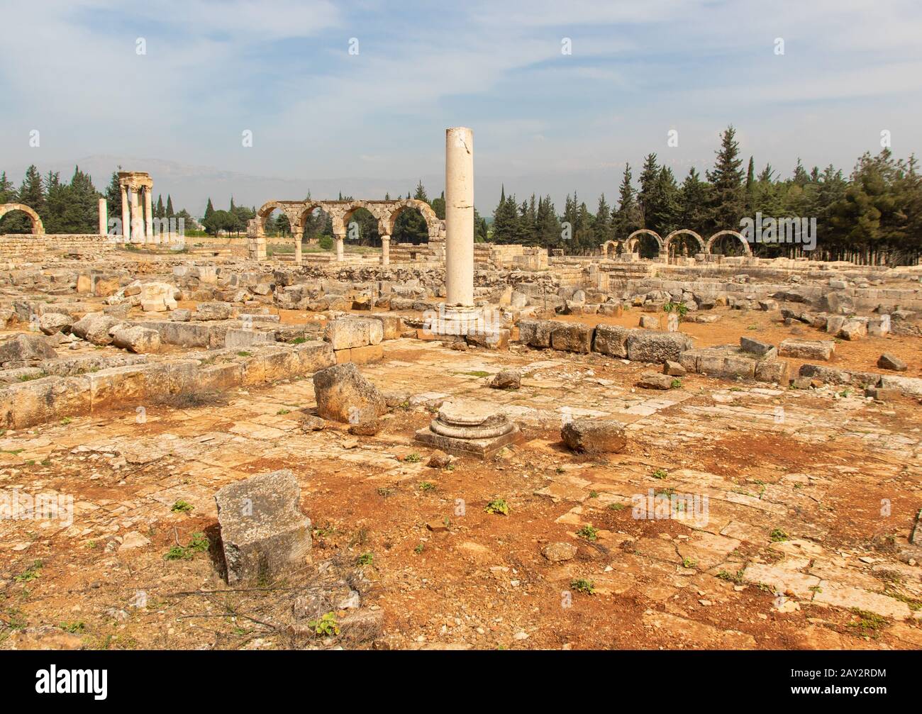 Almost entirely inhabited by Armenians, the village of Anjar is famous ...