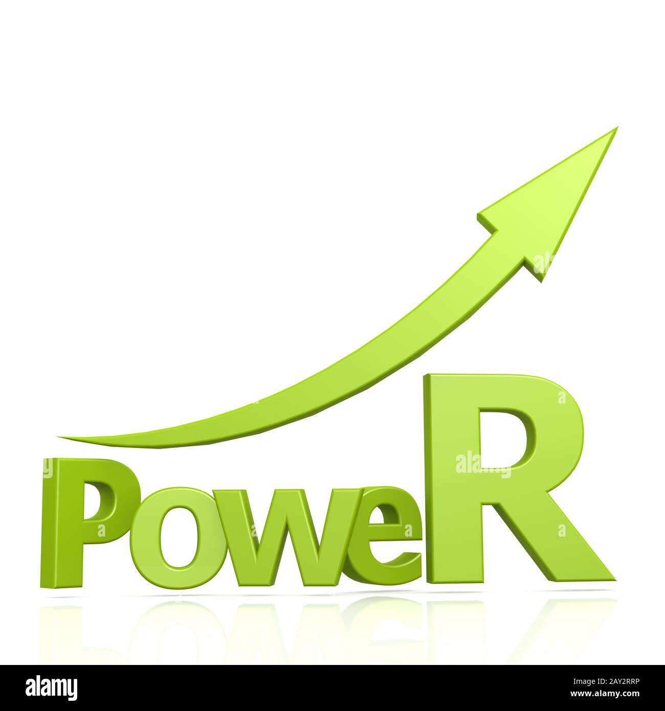Power word with arrow Stock Photo - Alamy