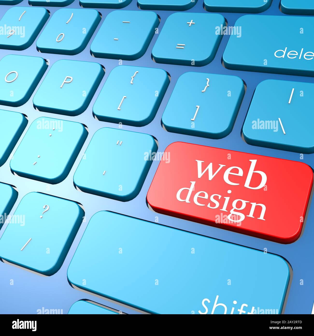 Web design keyboard Stock Photo - Alamy