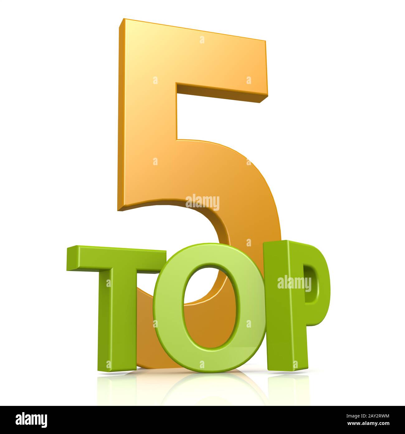 Top 5 word Stock Photo - Alamy