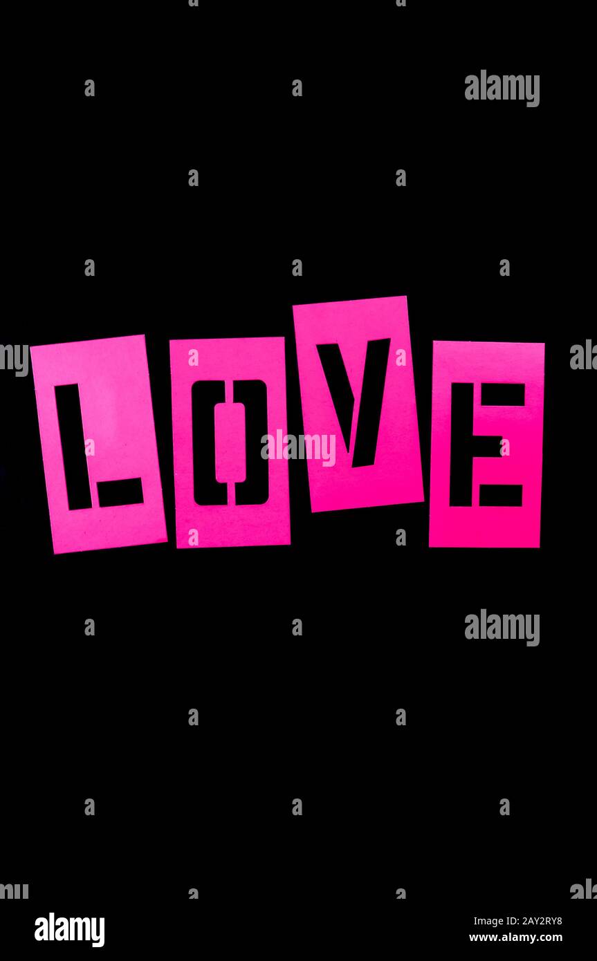 Pink stencil hi-res stock photography and images - Alamy