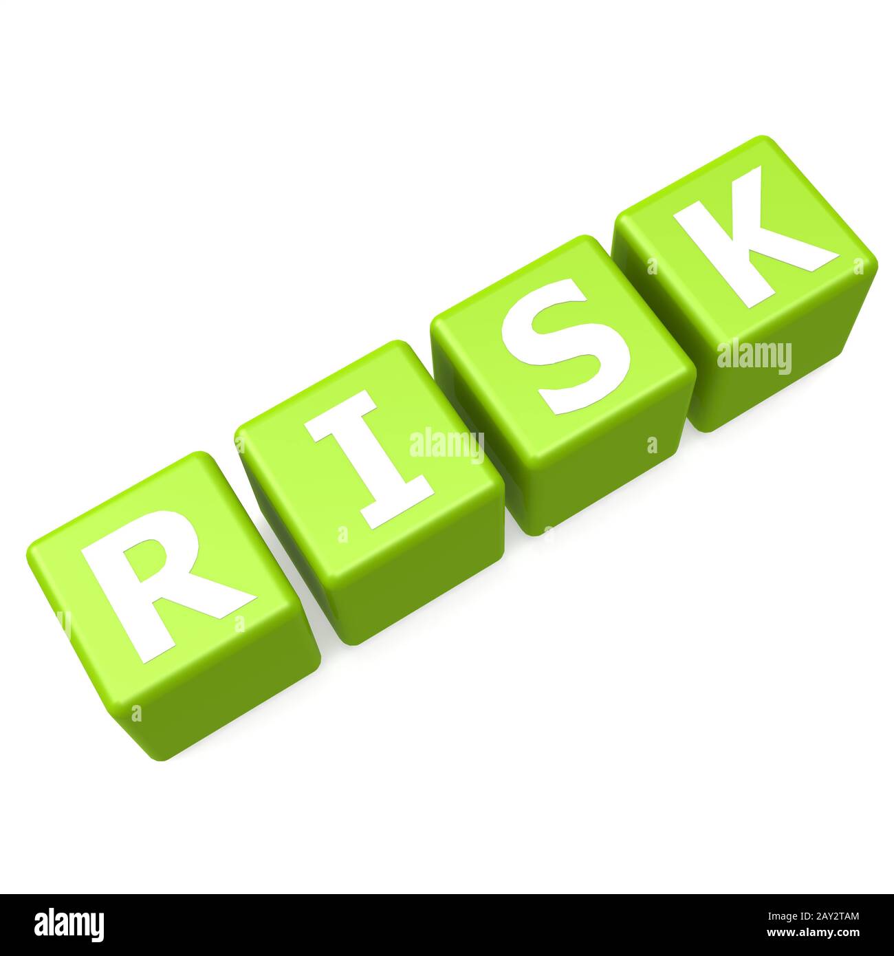 Risk green puzzle Stock Photo - Alamy