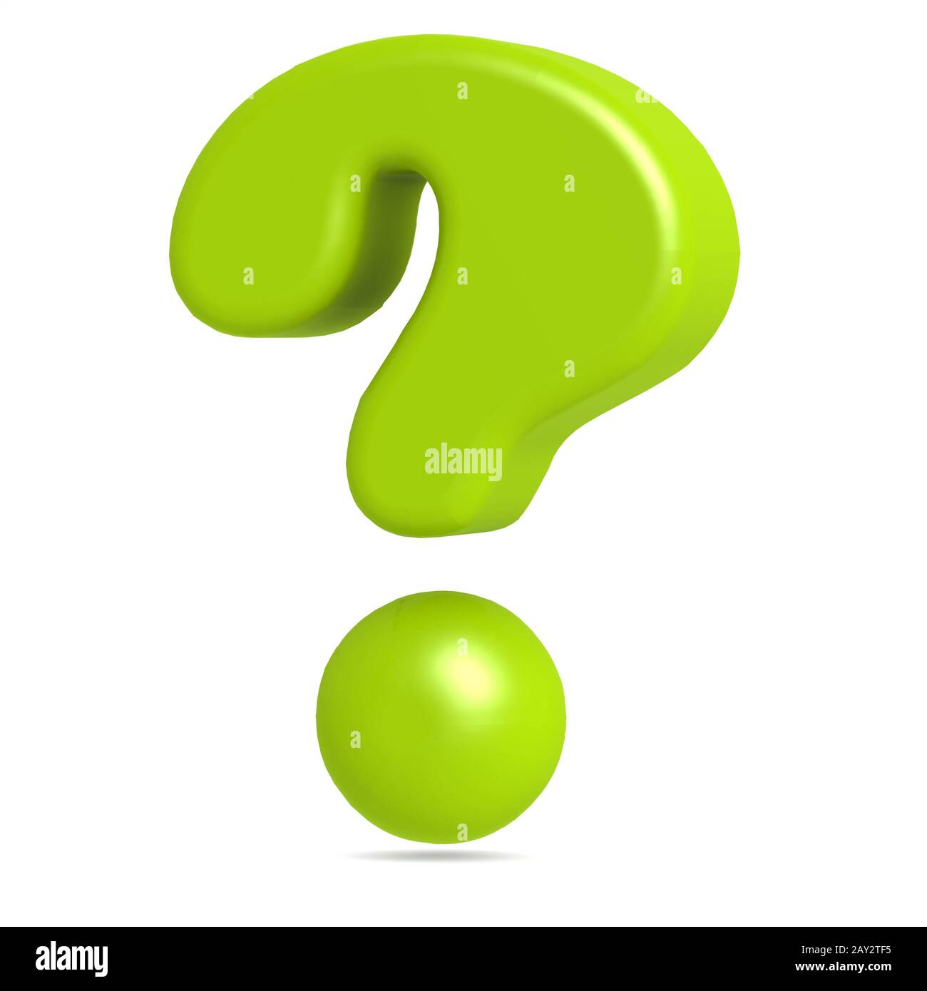 Green question mark Stock Photo - Alamy