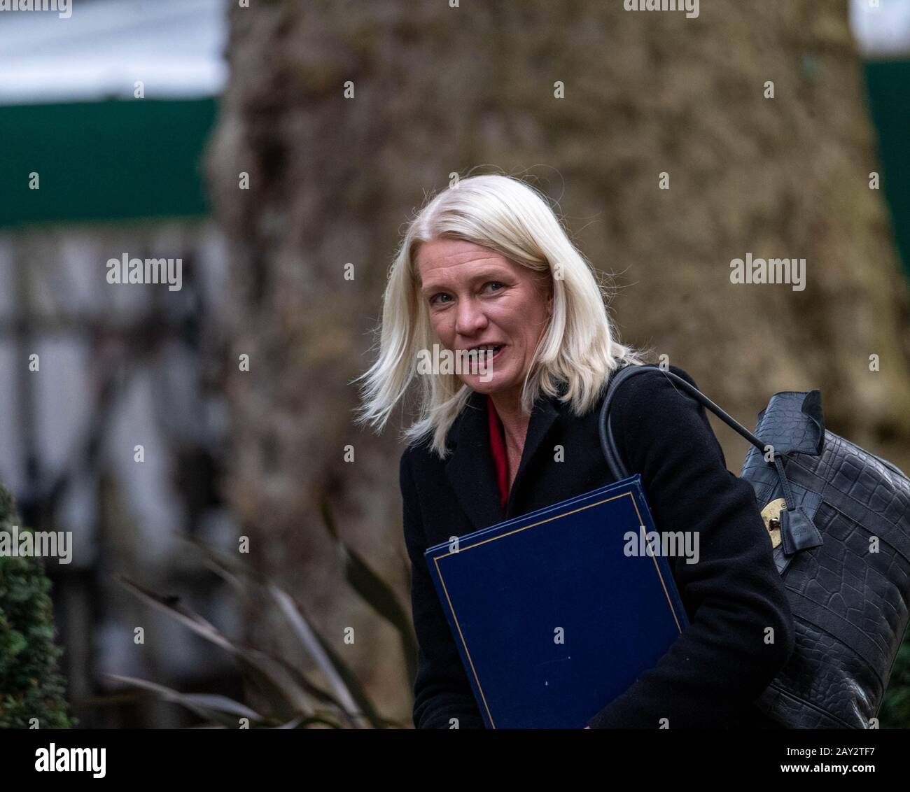London, UK. 14th Feb, 2020. Amanda Milling MP Minister without ...