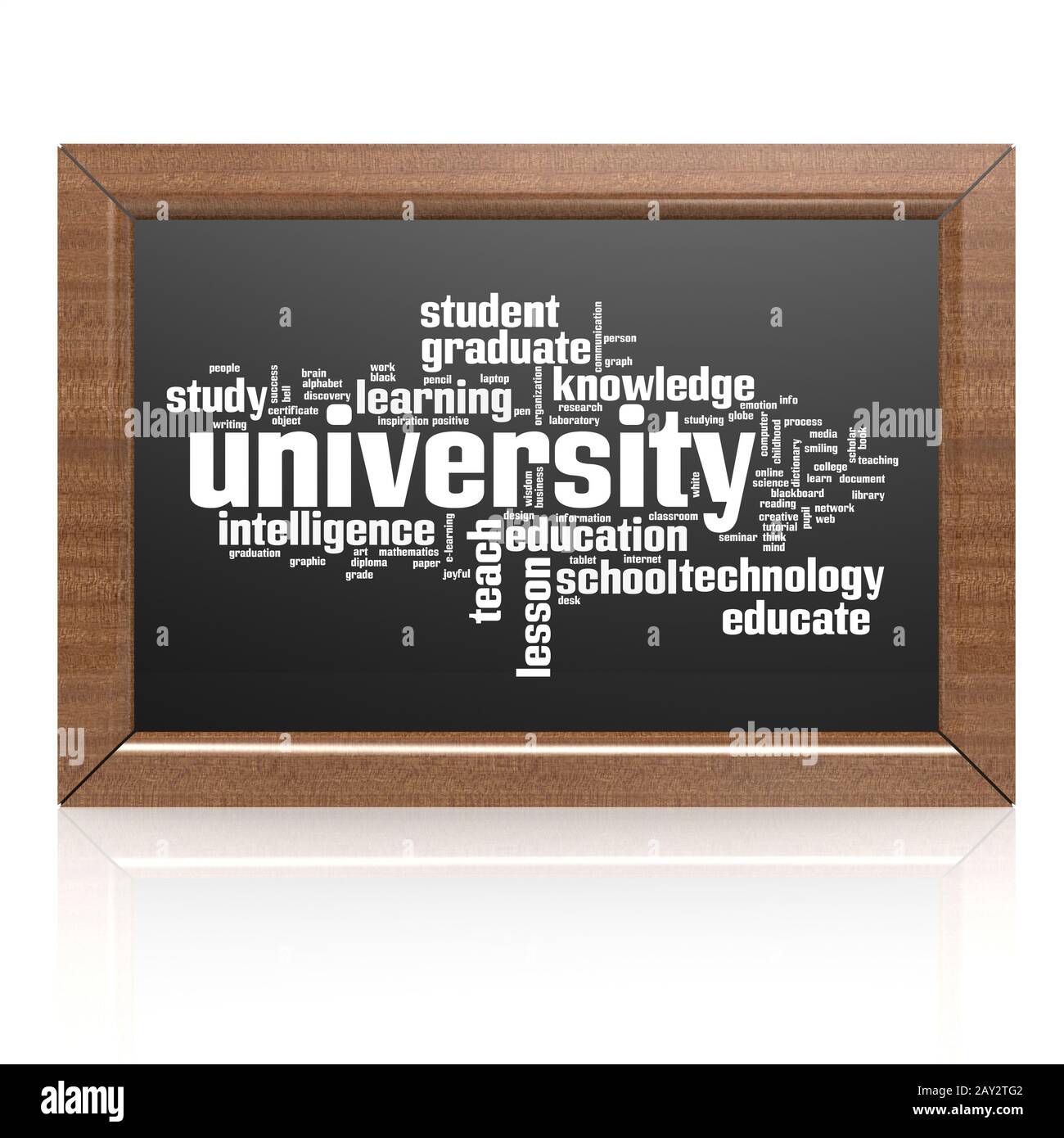 Blank blackboard university Stock Photo - Alamy