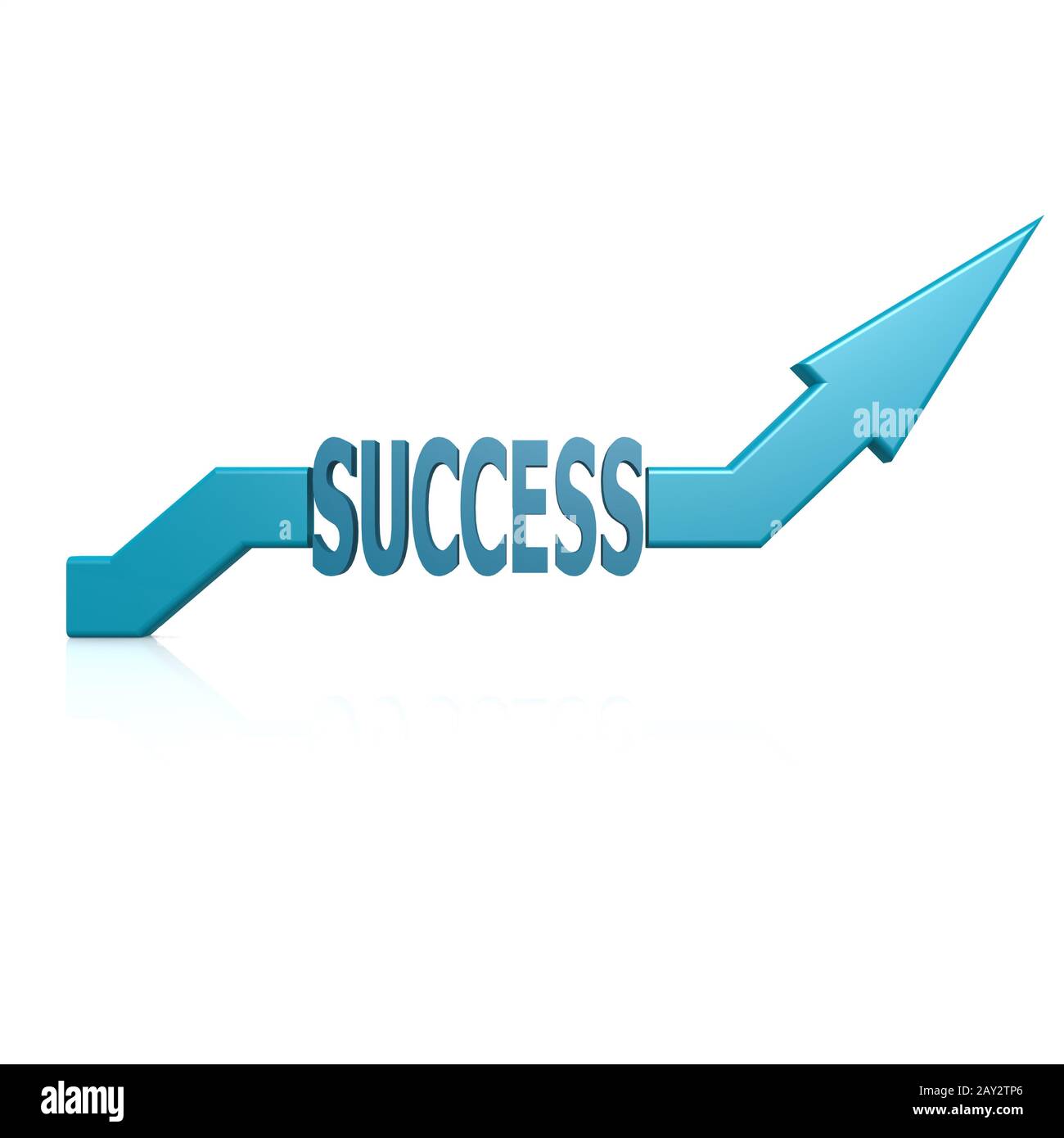 Success blue arrow Stock Photo - Alamy