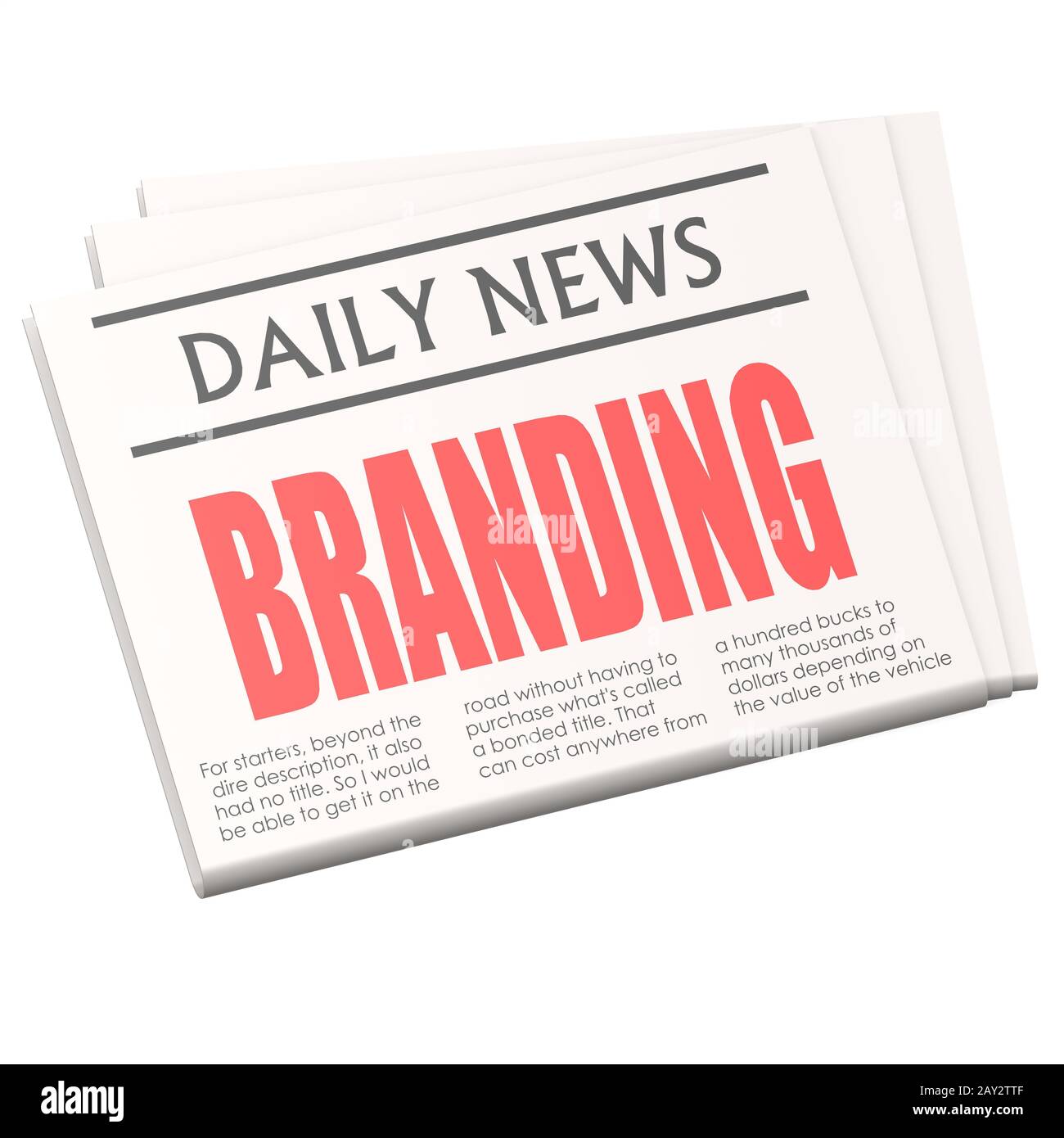 Newspaper promotion Cut Out Stock Images & Pictures - Alamy