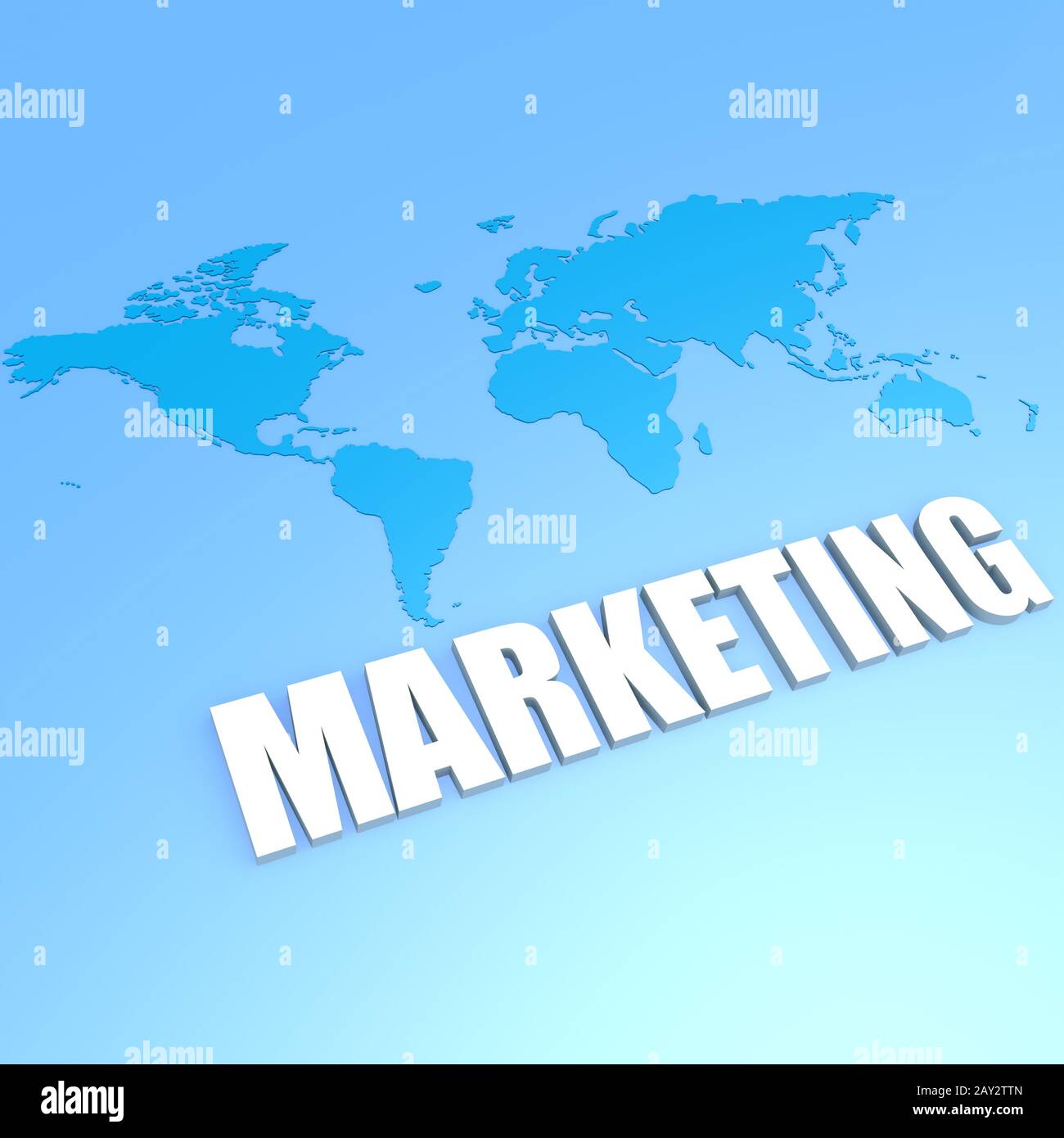 Marketing world map Stock Photo - Alamy