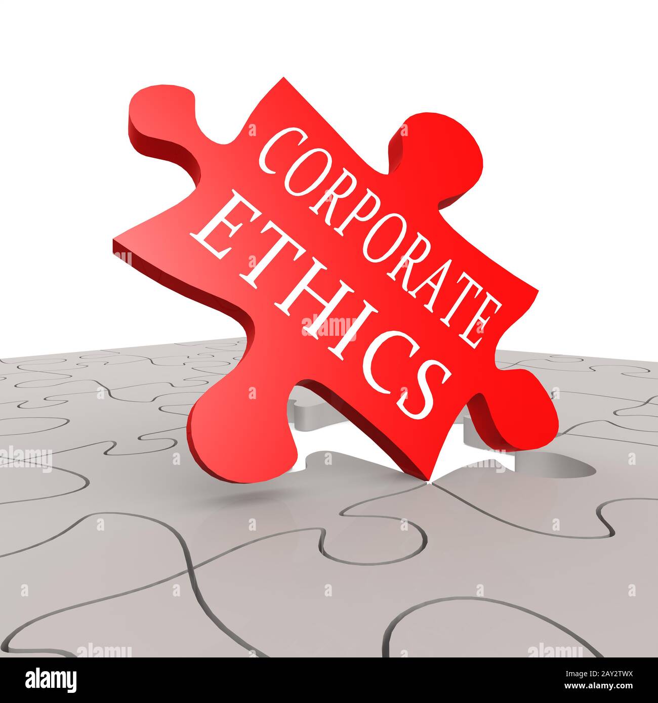 Corporate ethics puzzle Stock Photo - Alamy