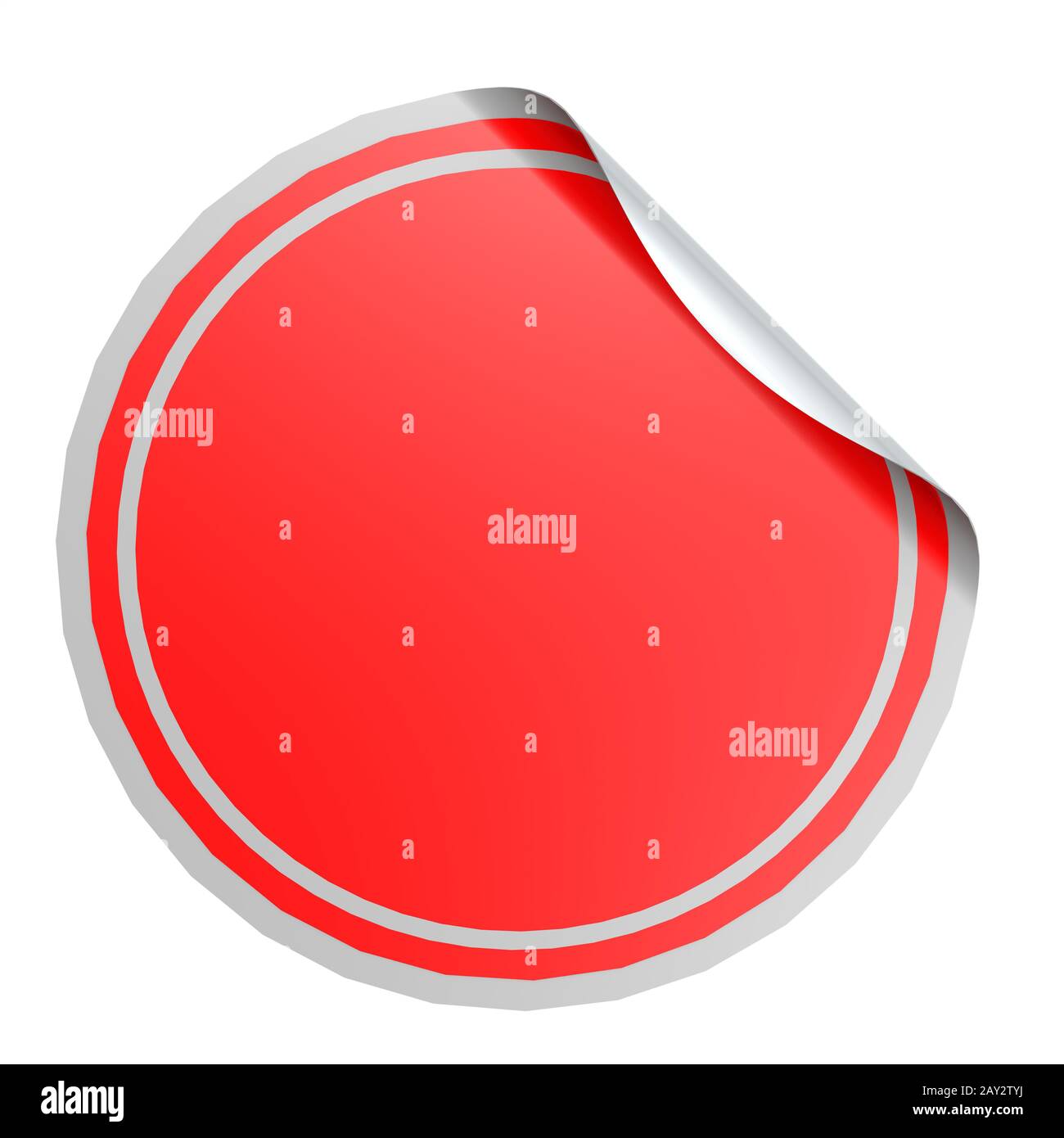 Red circle label Stock Photo - Alamy