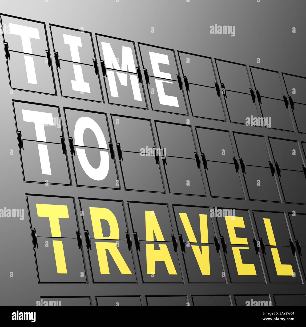 Airport display time to travel Stock Photo - Alamy