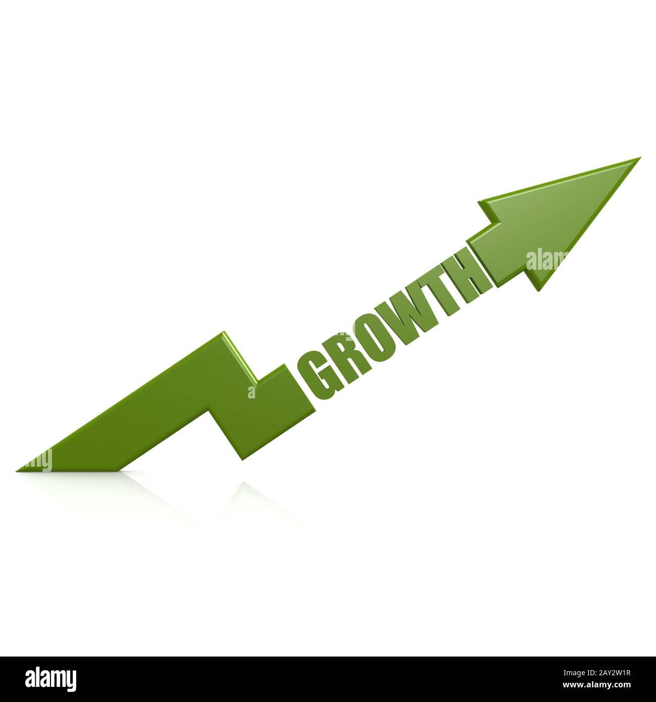Growth arrow up green Stock Photo - Alamy