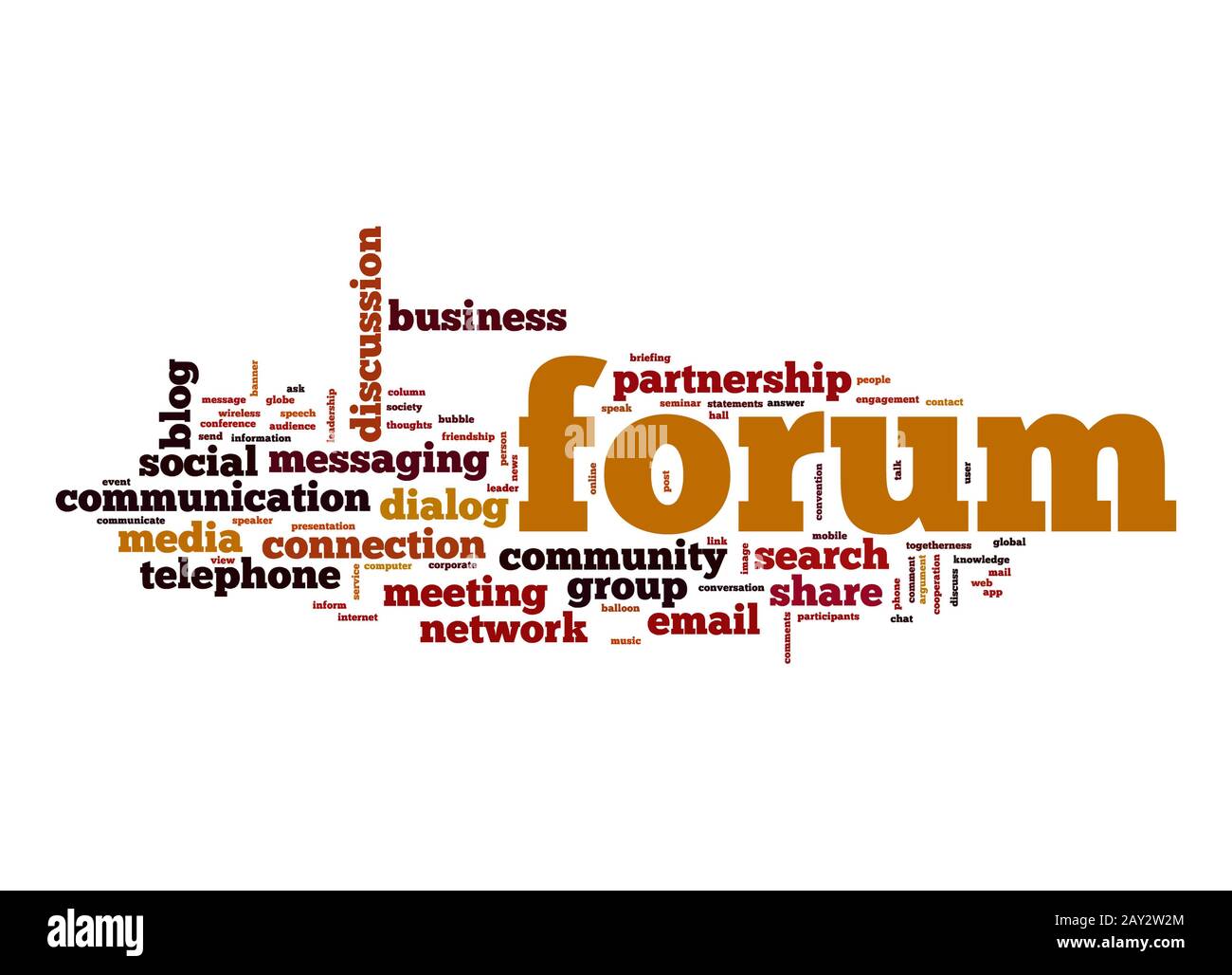 Forum word cloud Stock Photo - Alamy