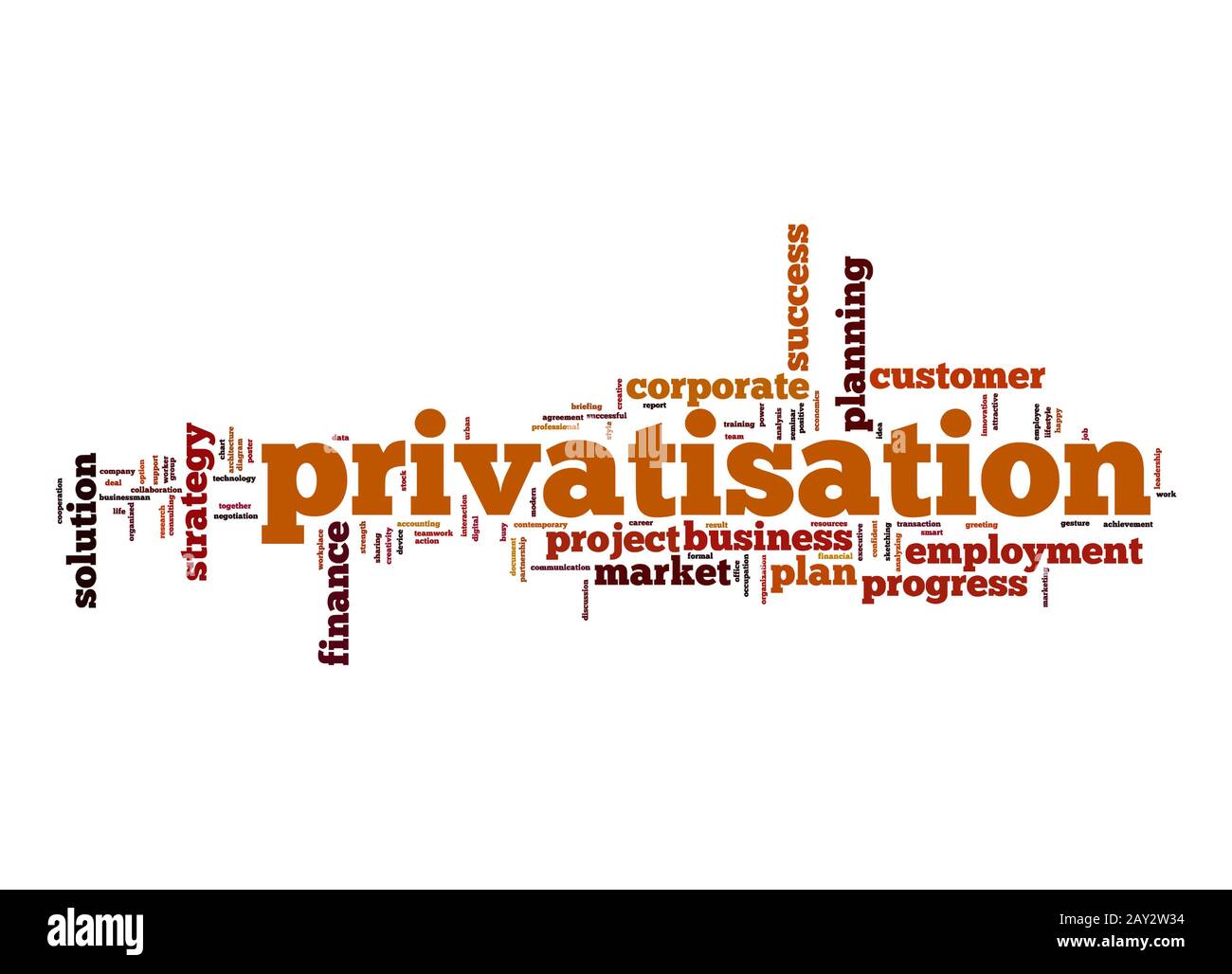 Privatisation word cloud Stock Photo - Alamy