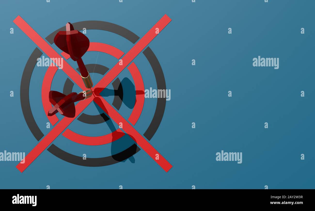 Dart board blue Stock Photo - Alamy