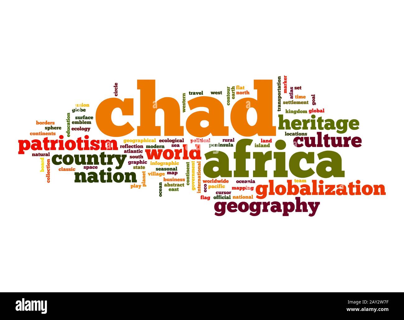 Map africa chad Cut Out Stock Images & Pictures - Alamy