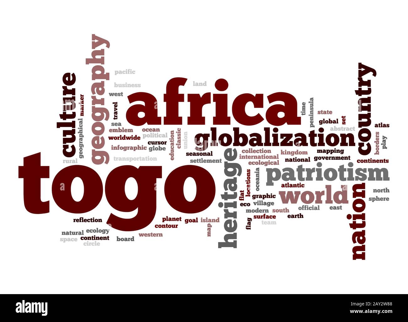 Togo word cloud Stock Photo - Alamy