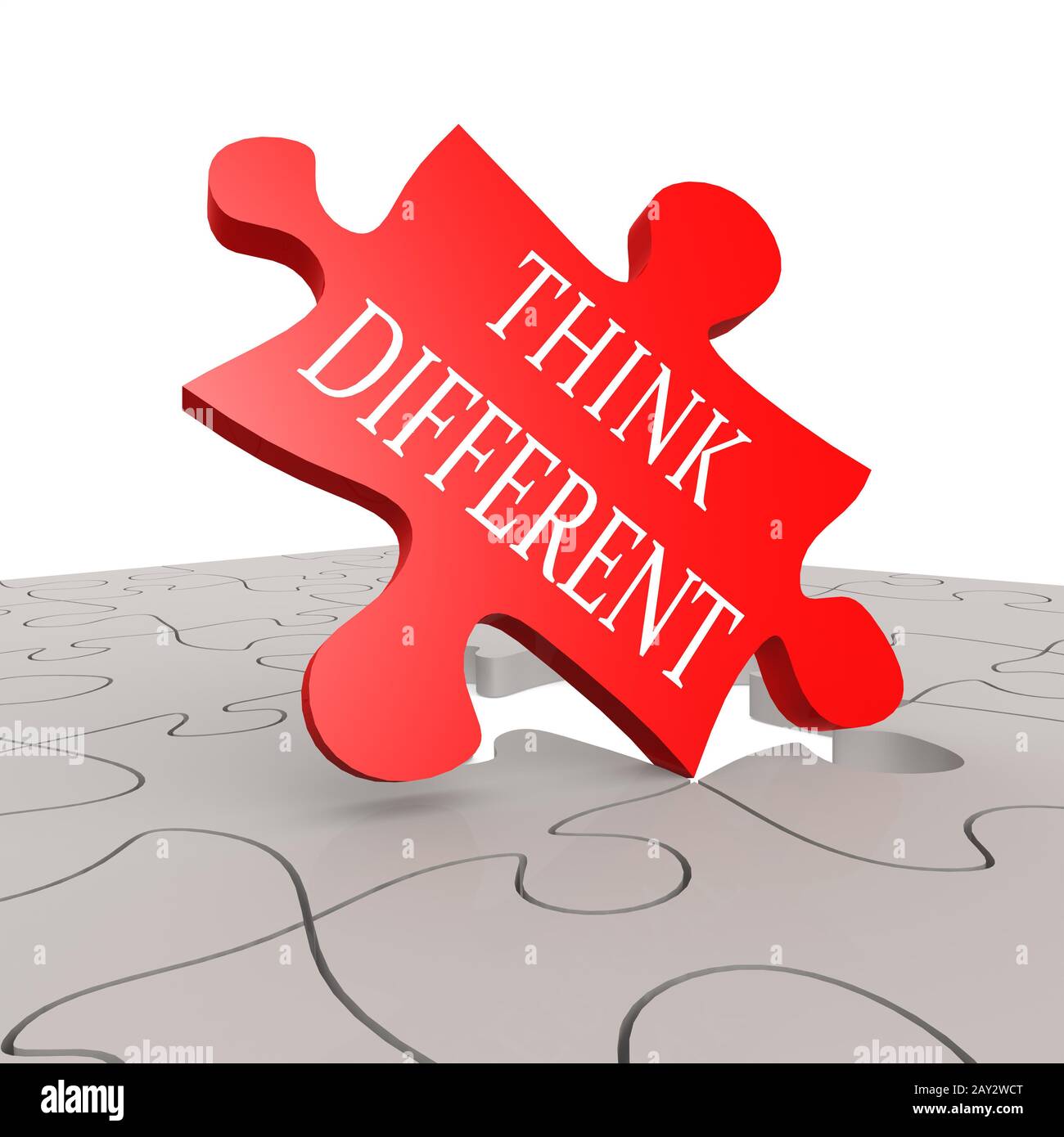 Think different puzzle Stock Photo - Alamy