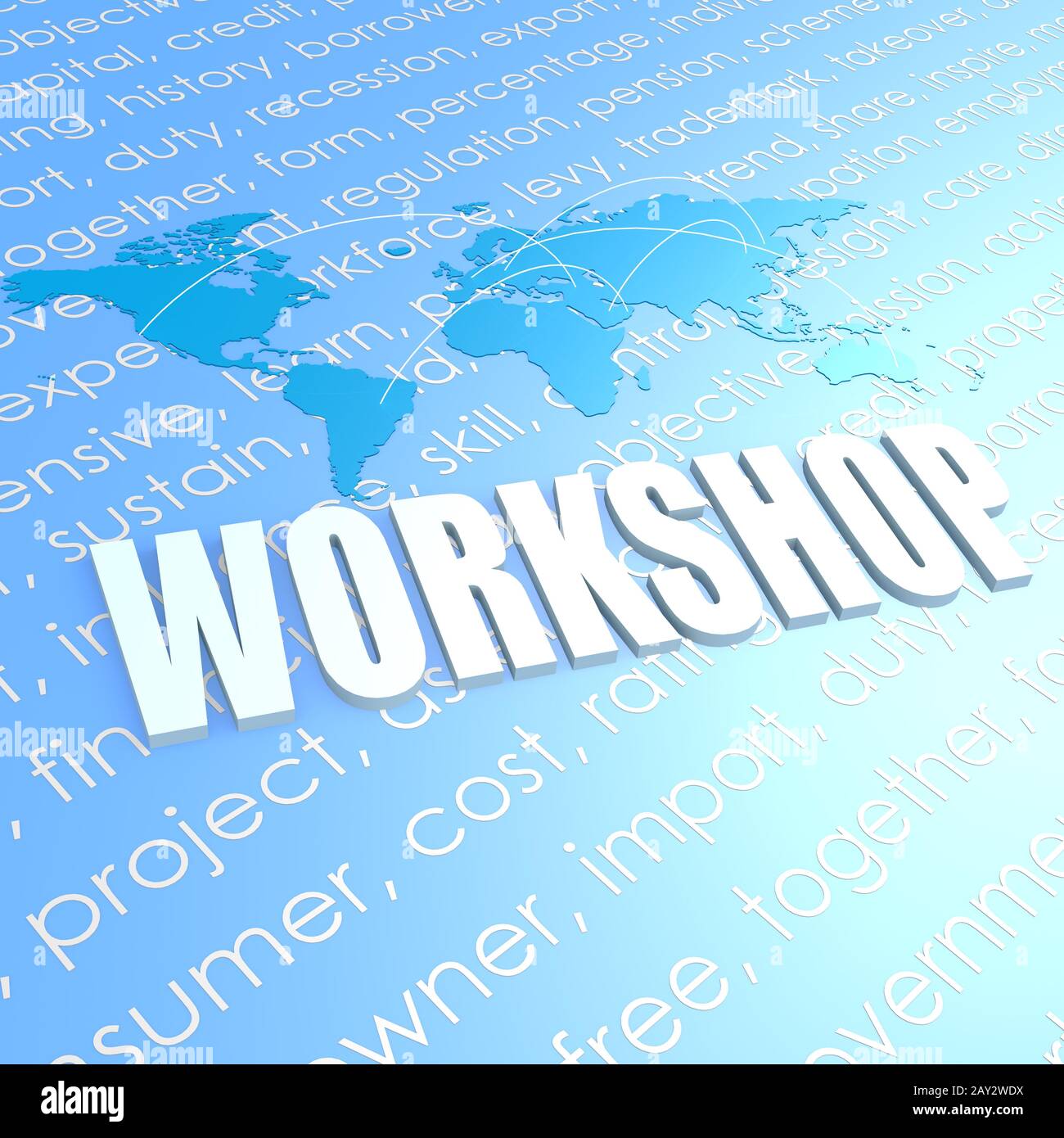 Workshop world map Stock Photo - Alamy