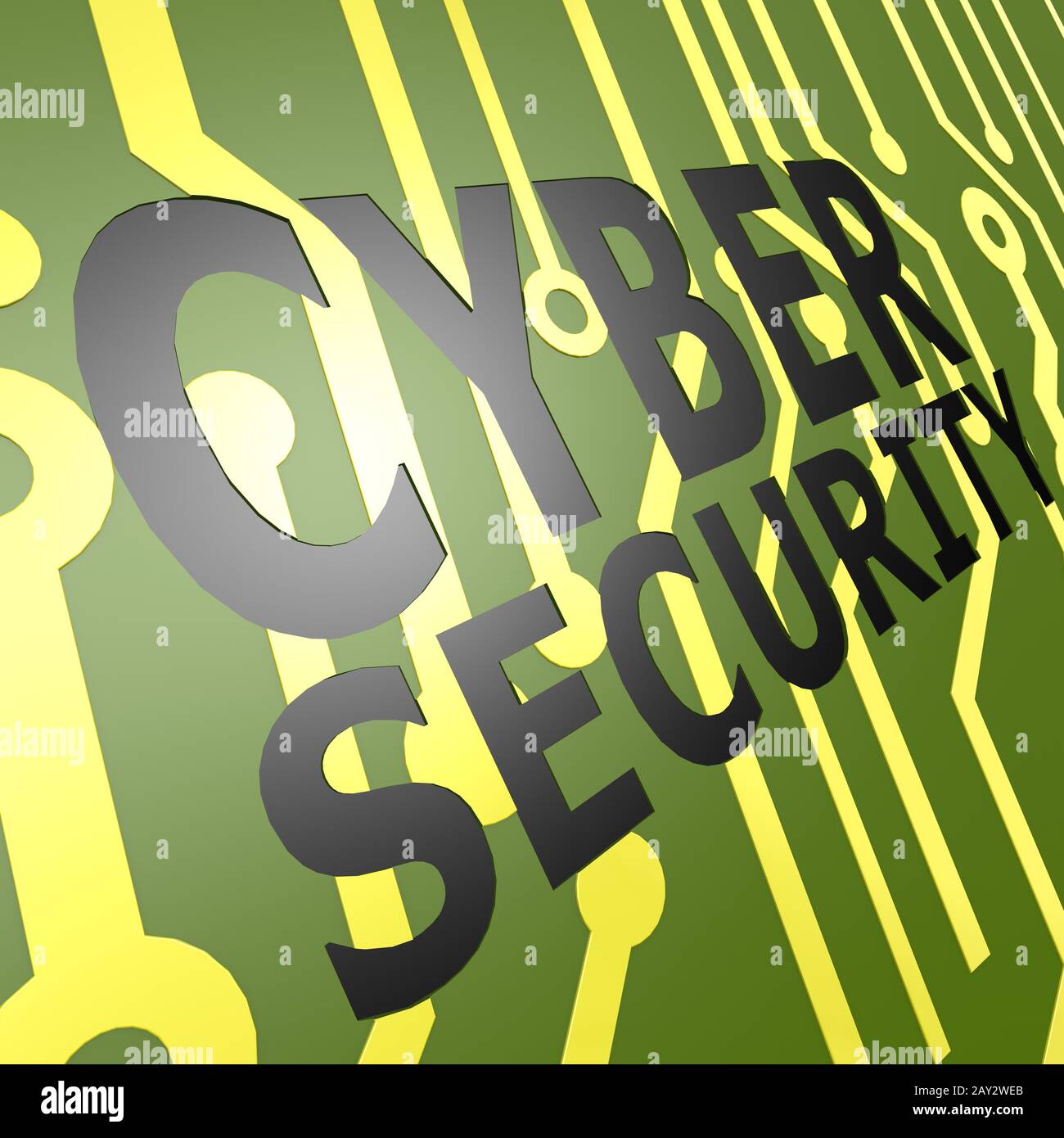 PCB Board with cyber security Stock Photo - Alamy
