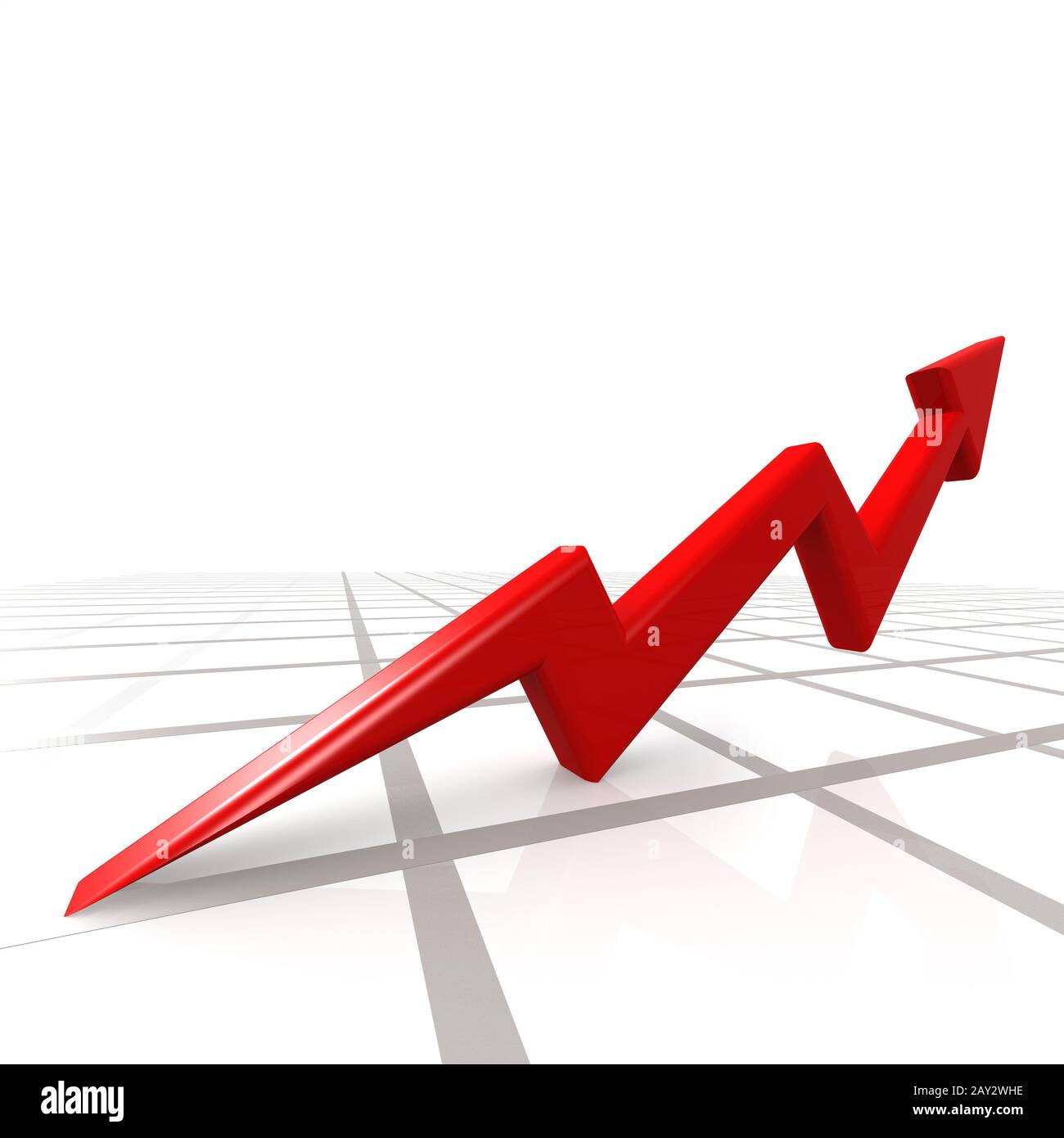 Red up arrow Stock Photo - Alamy