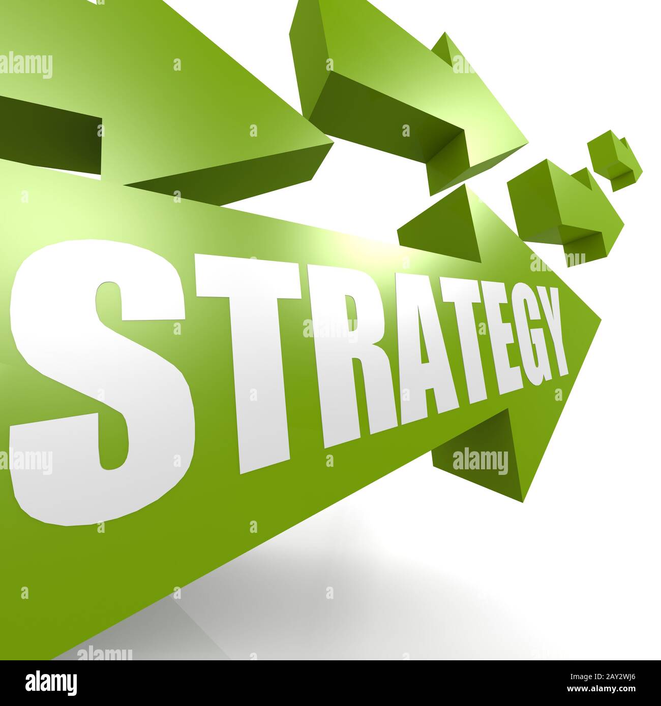 Strategy arrow in green Stock Photo - Alamy