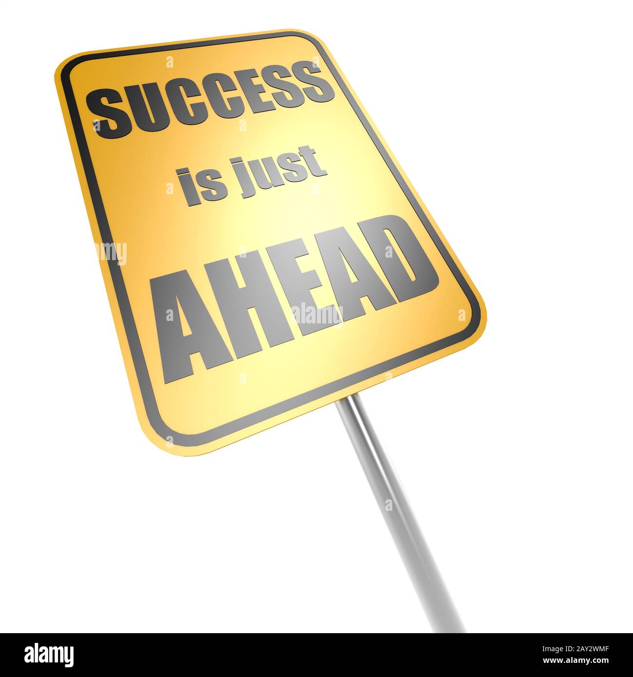 Success is just ahead road sign Stock Photo - Alamy
