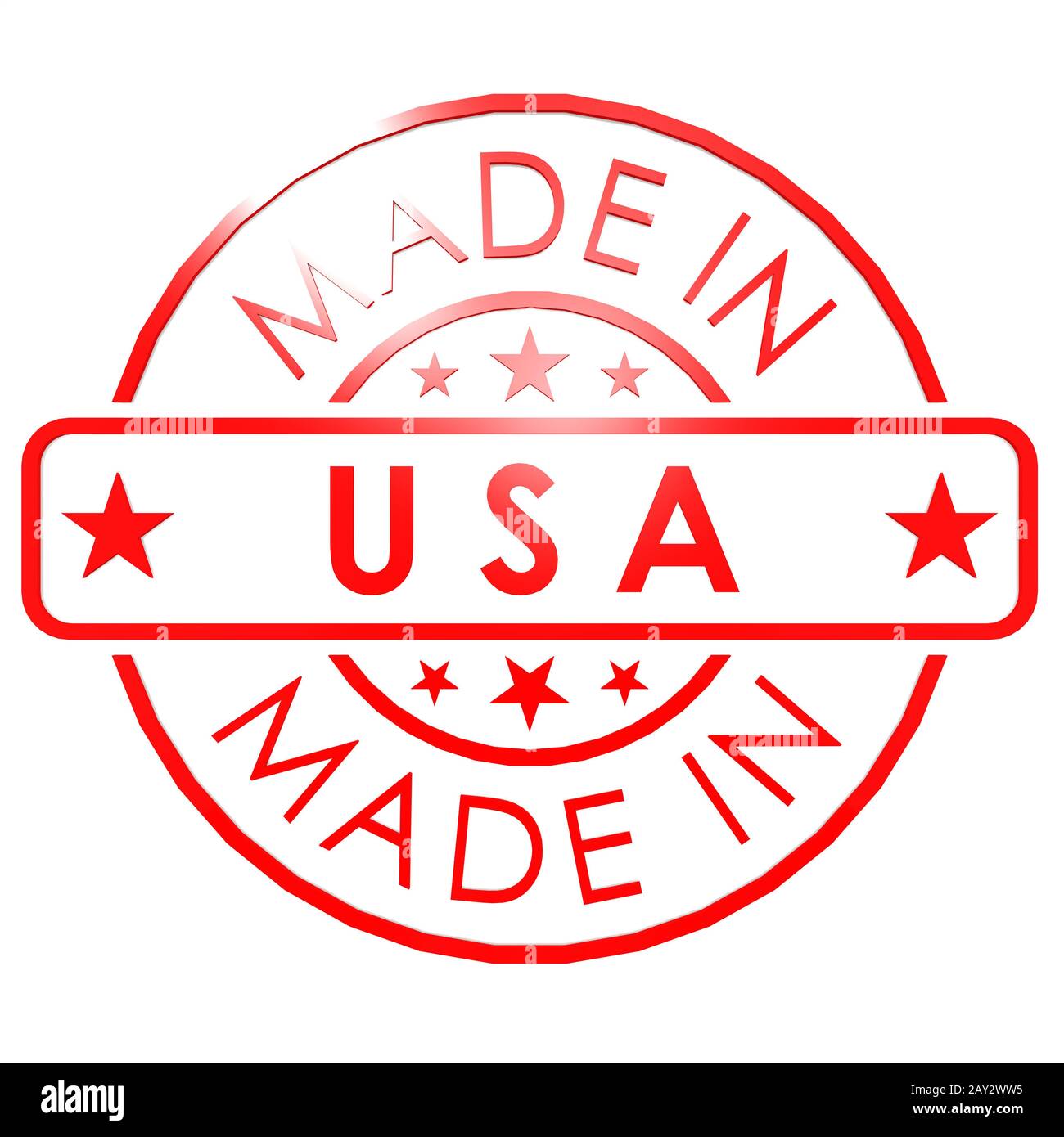 Made in USA stamp Stock Photo - Alamy