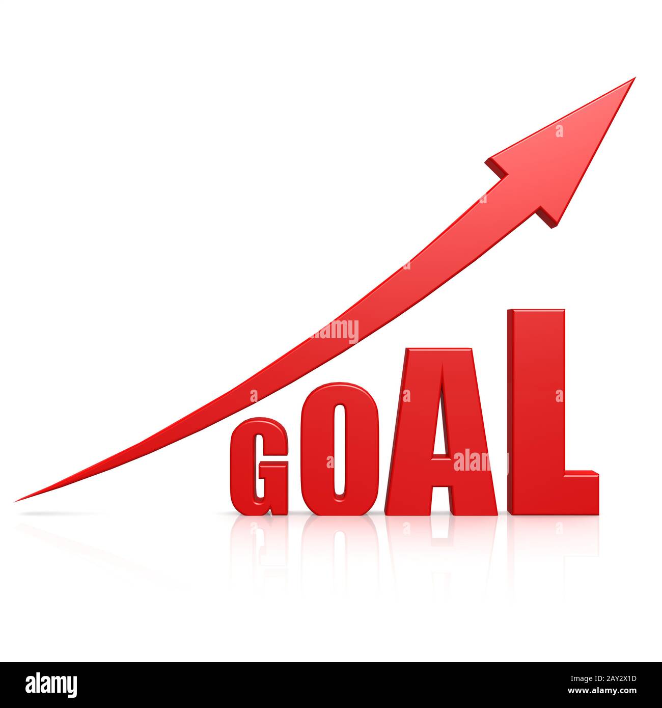 Goal red arrow Stock Photo - Alamy