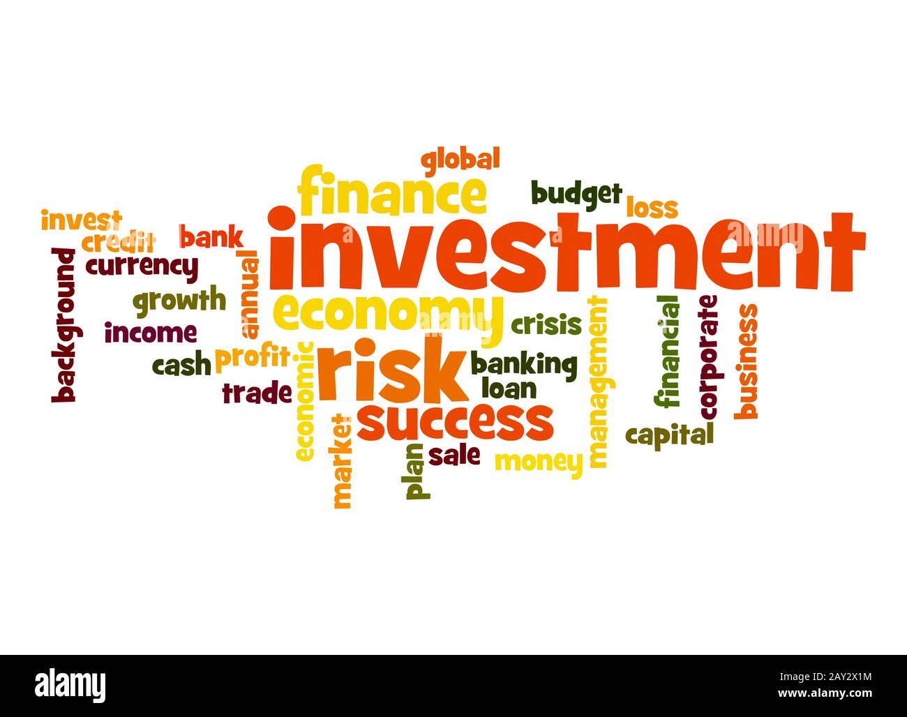 Investment word cloud Stock Photo - Alamy