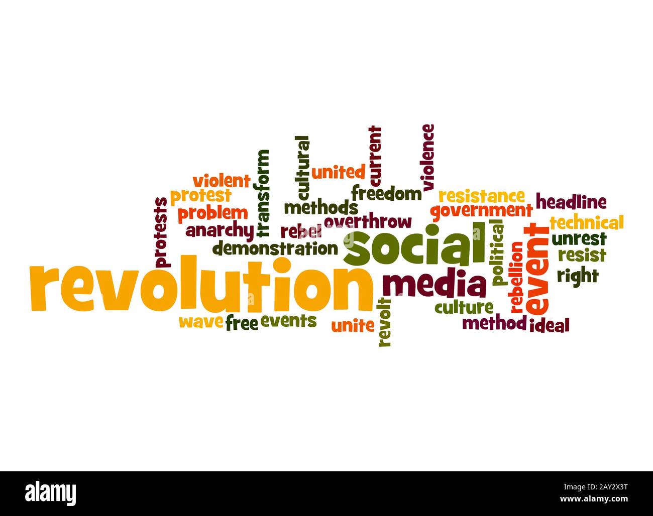 Revolution word cloud Stock Photo - Alamy