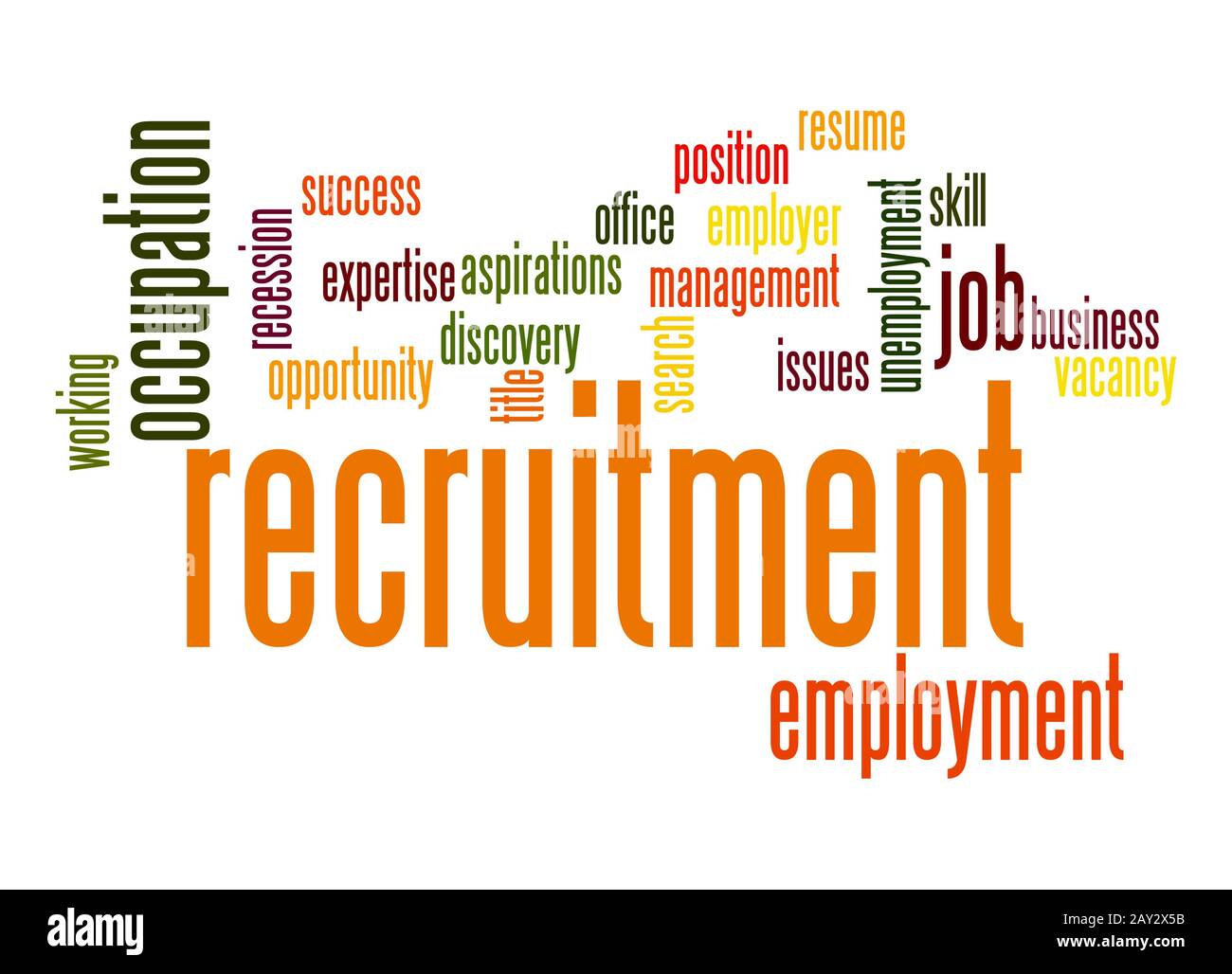 Recruitment word cloud Stock Photo - Alamy